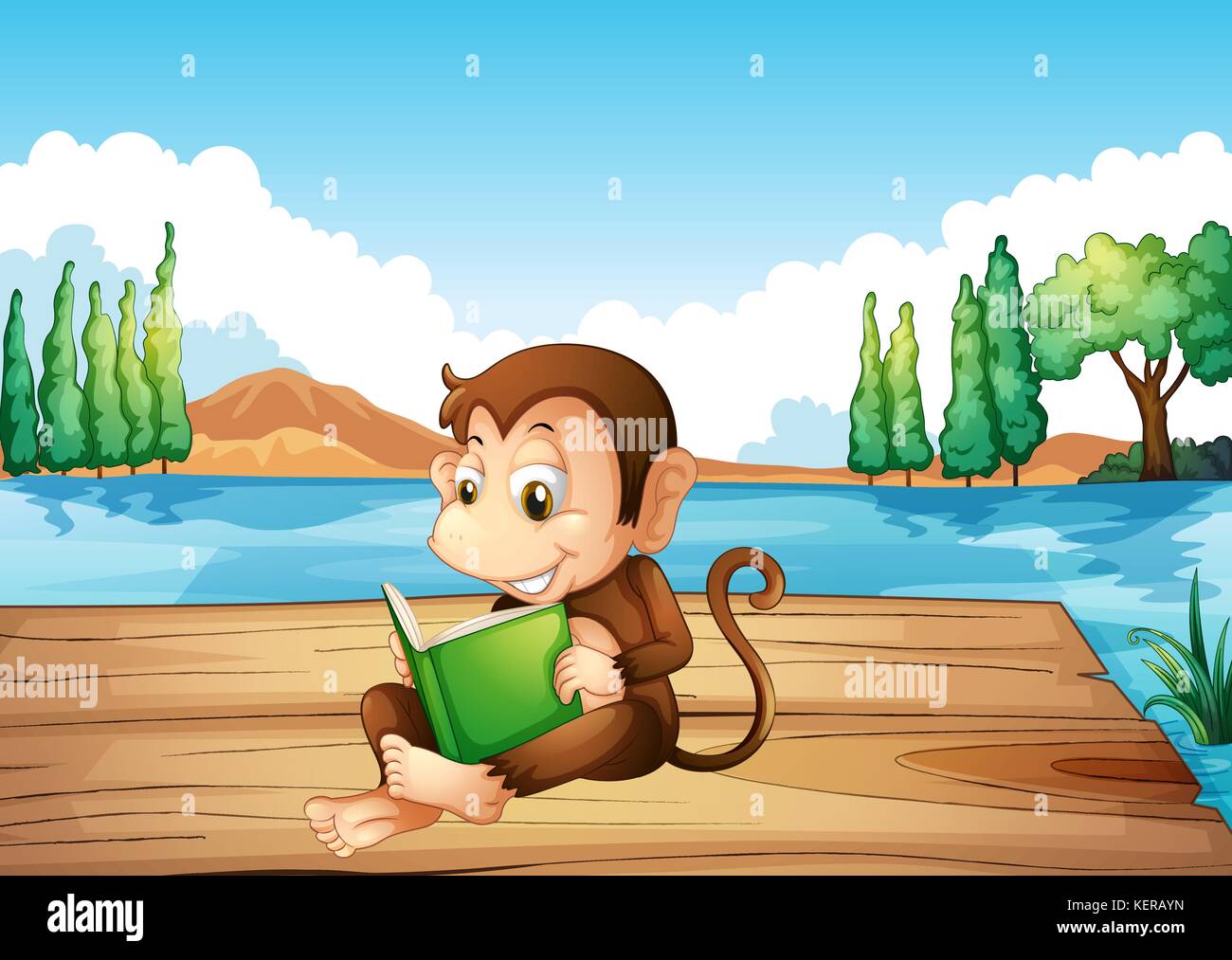 Monkey reading story hi-res stock photography and images - Alamy