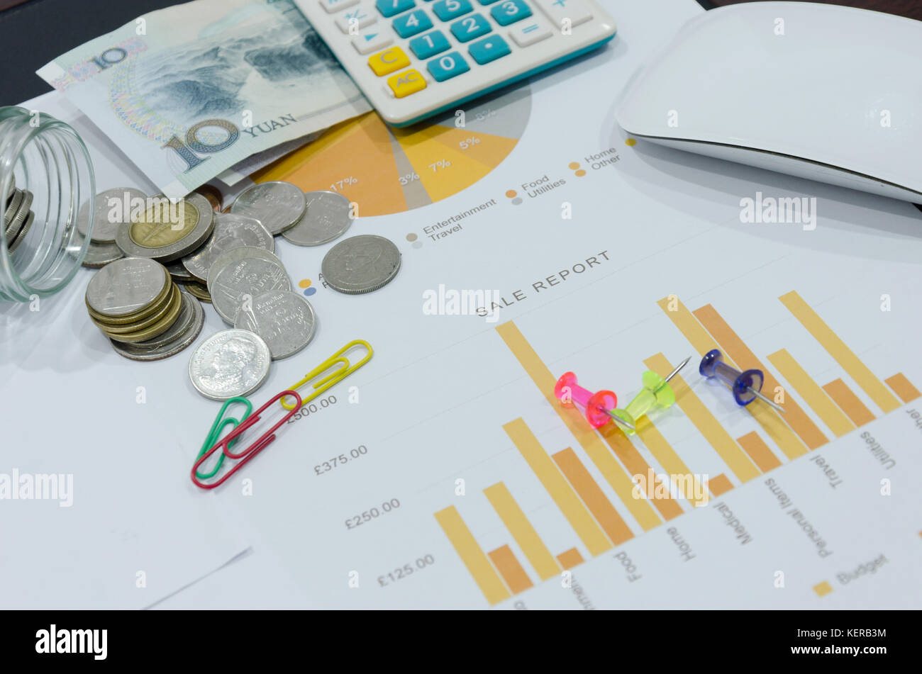 Business finance, accounting, statistics and analytic research concept ...