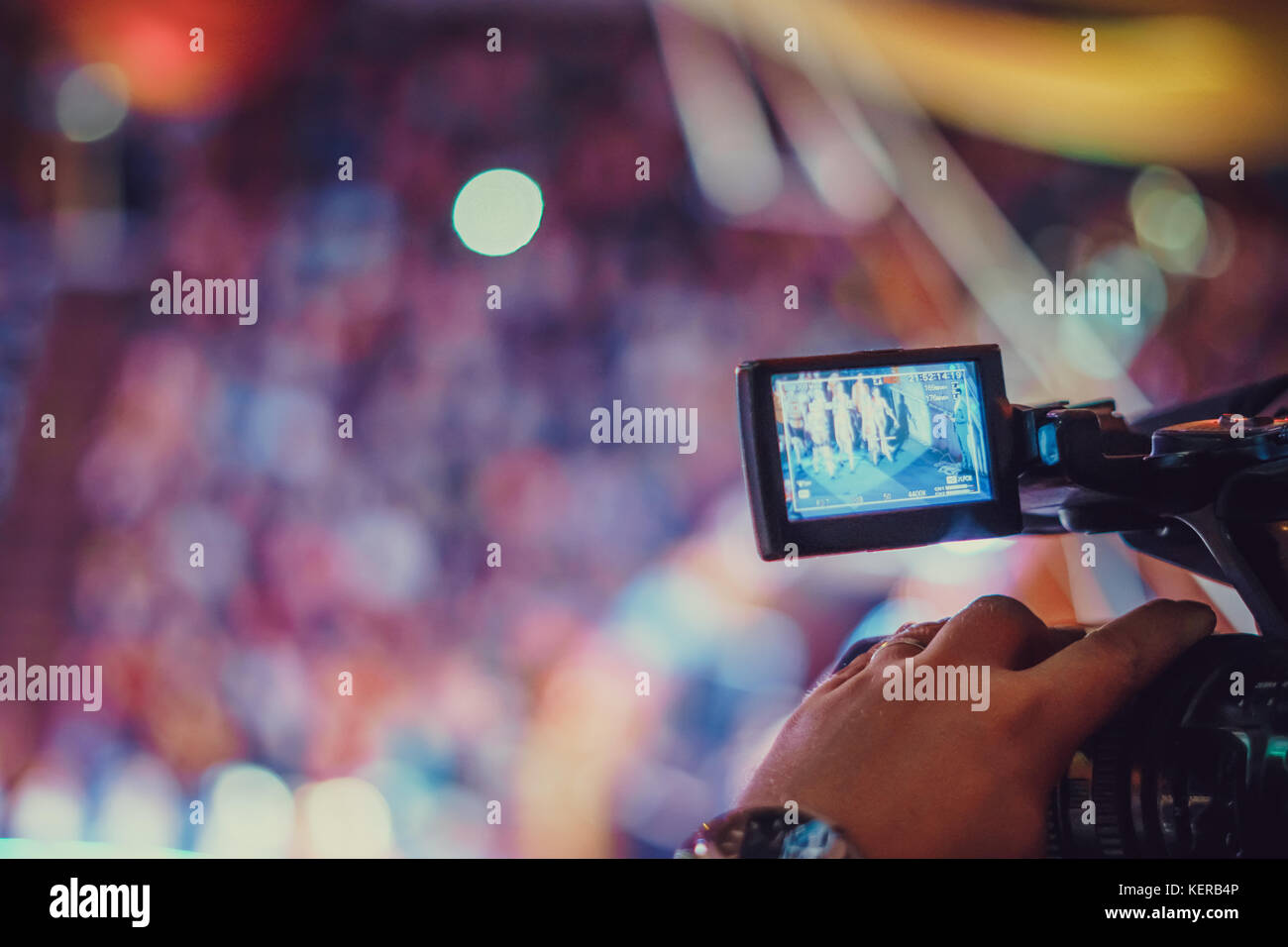 video camera of the event Stock Photo - Alamy