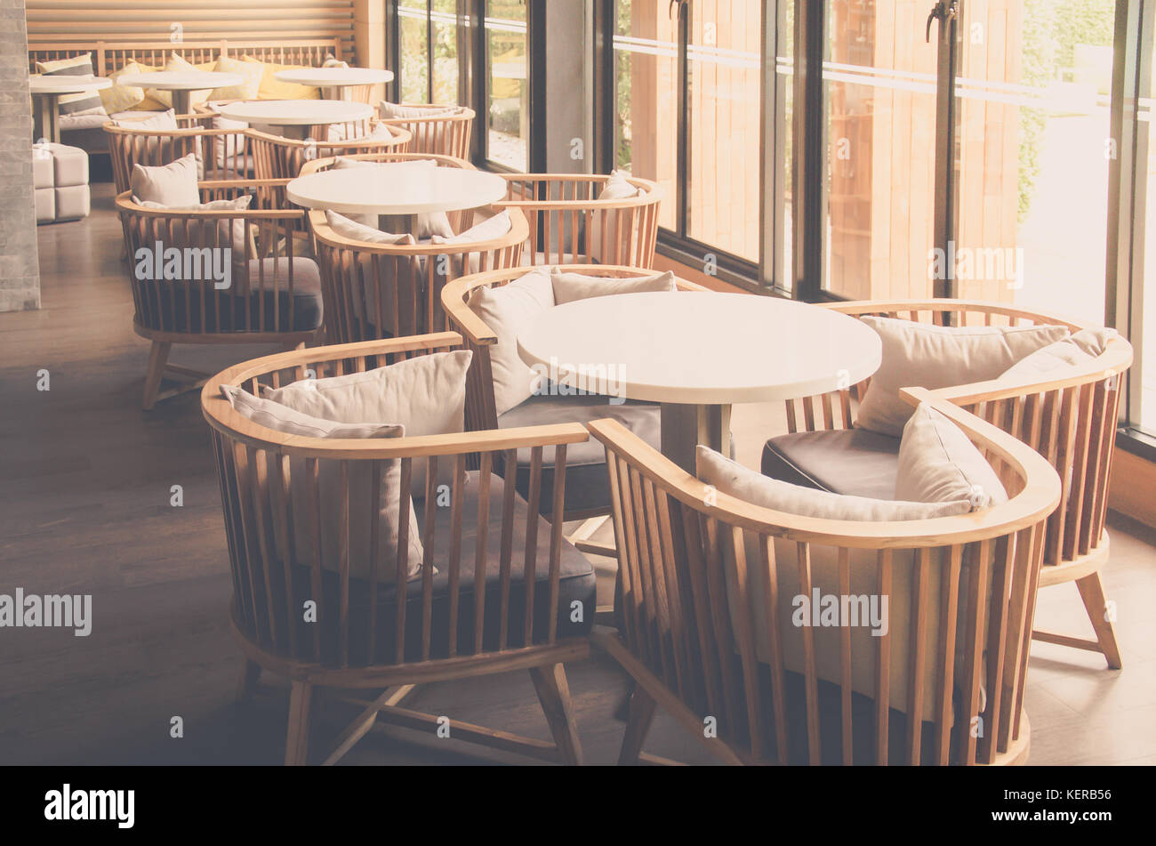 Modern restaurant chairs hi-res stock photography and images - Alamy