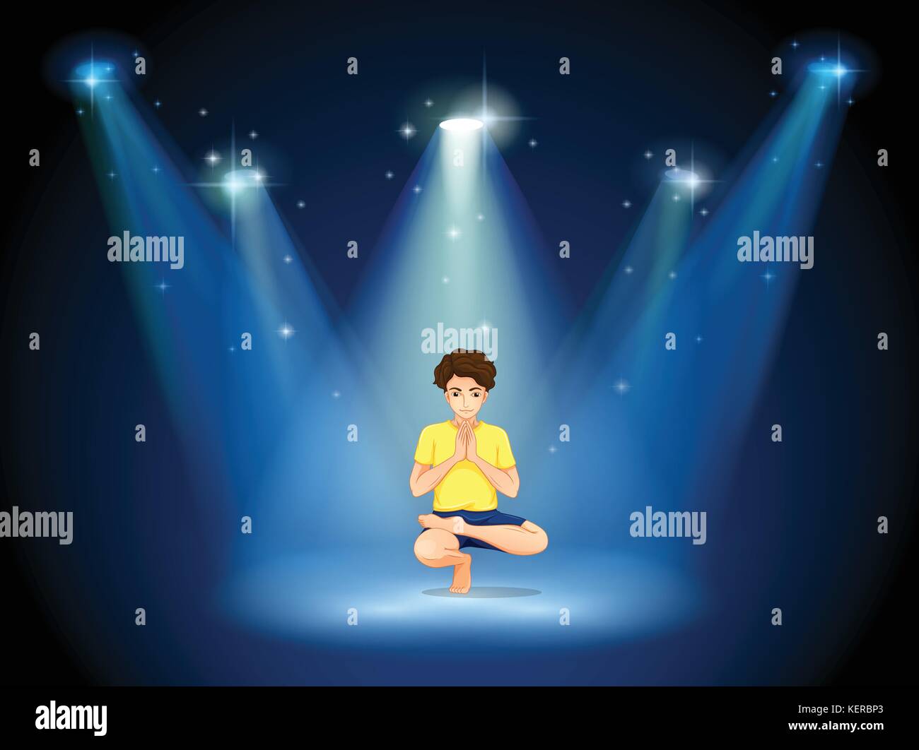 Teen boy drawing relaxing Stock Vector Images - Alamy