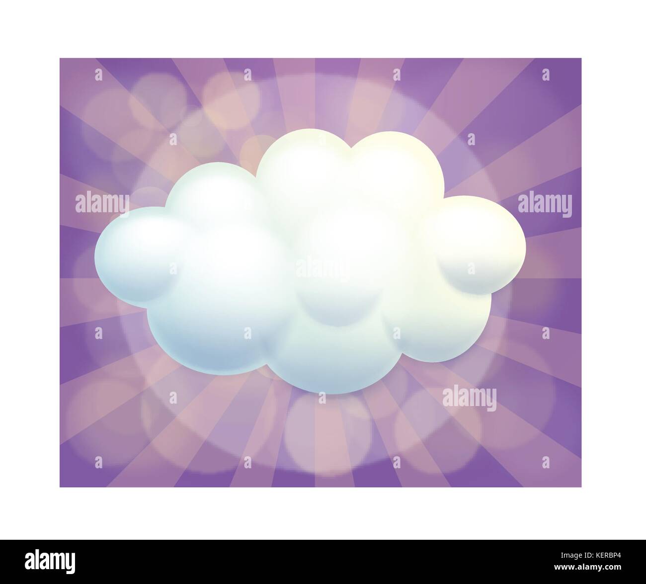 Illustration of an empty cloud template Stock Vector Image & Art - Alamy