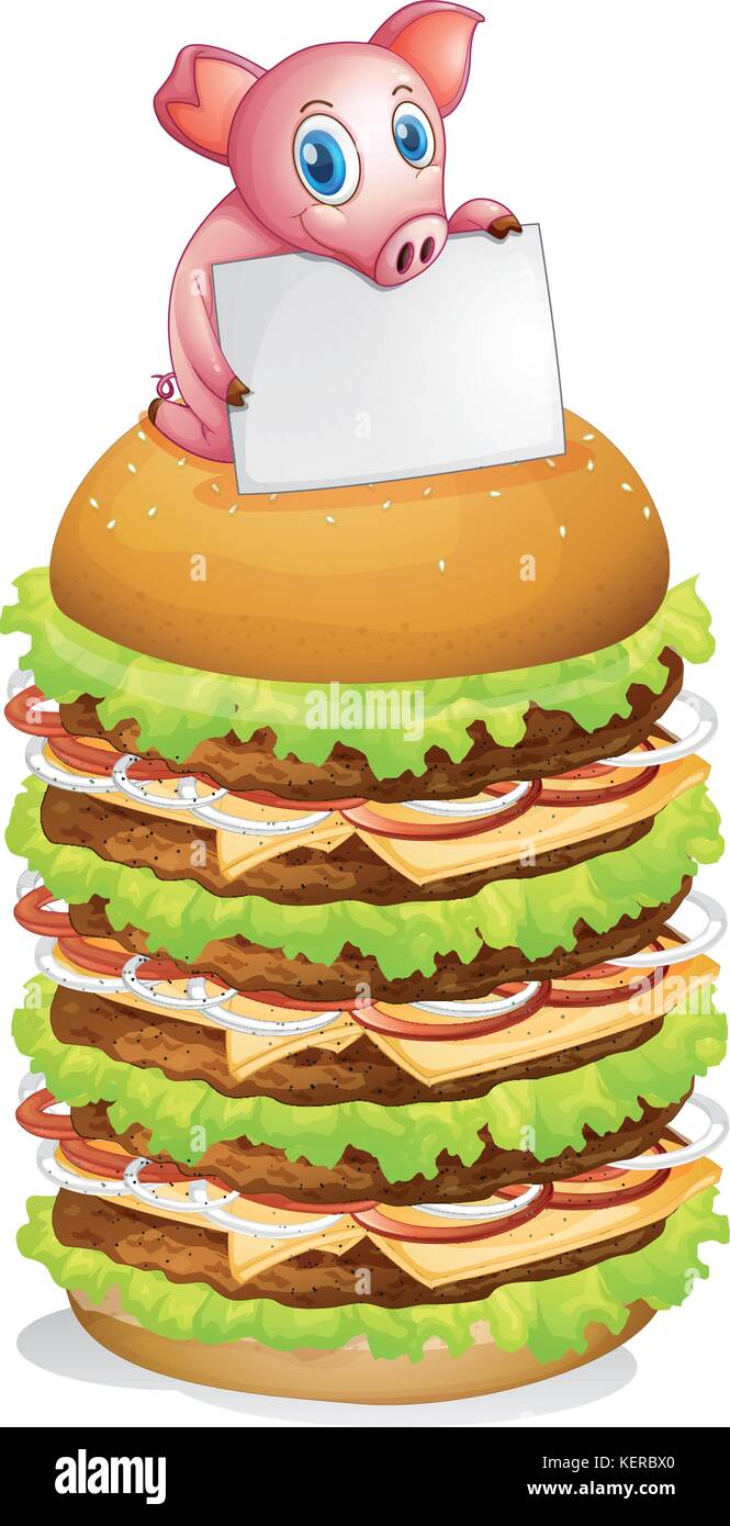 Pig holding hamburger hi-res stock photography and images - Alamy