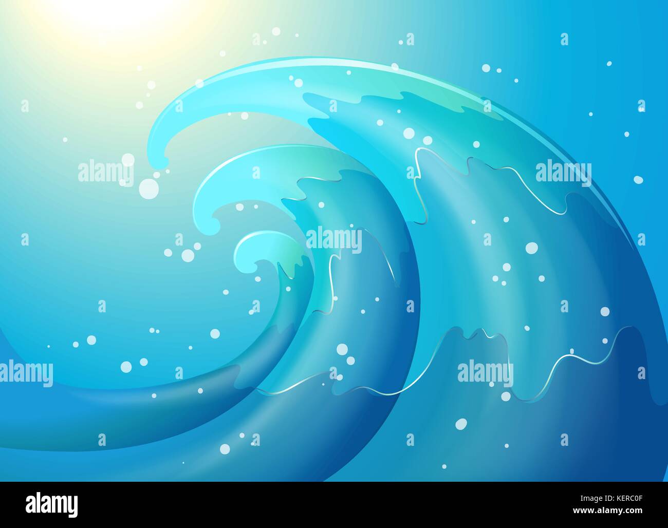 Tidal wave drawing hi-res stock photography and images - Alamy