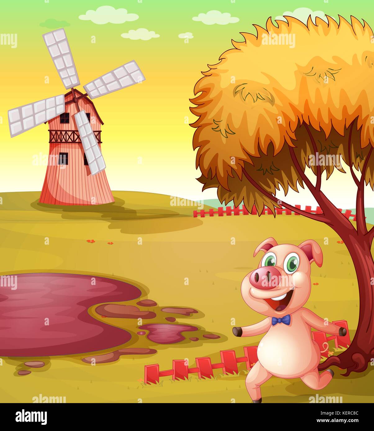 Muddy daytime Stock Vector Images - Alamy