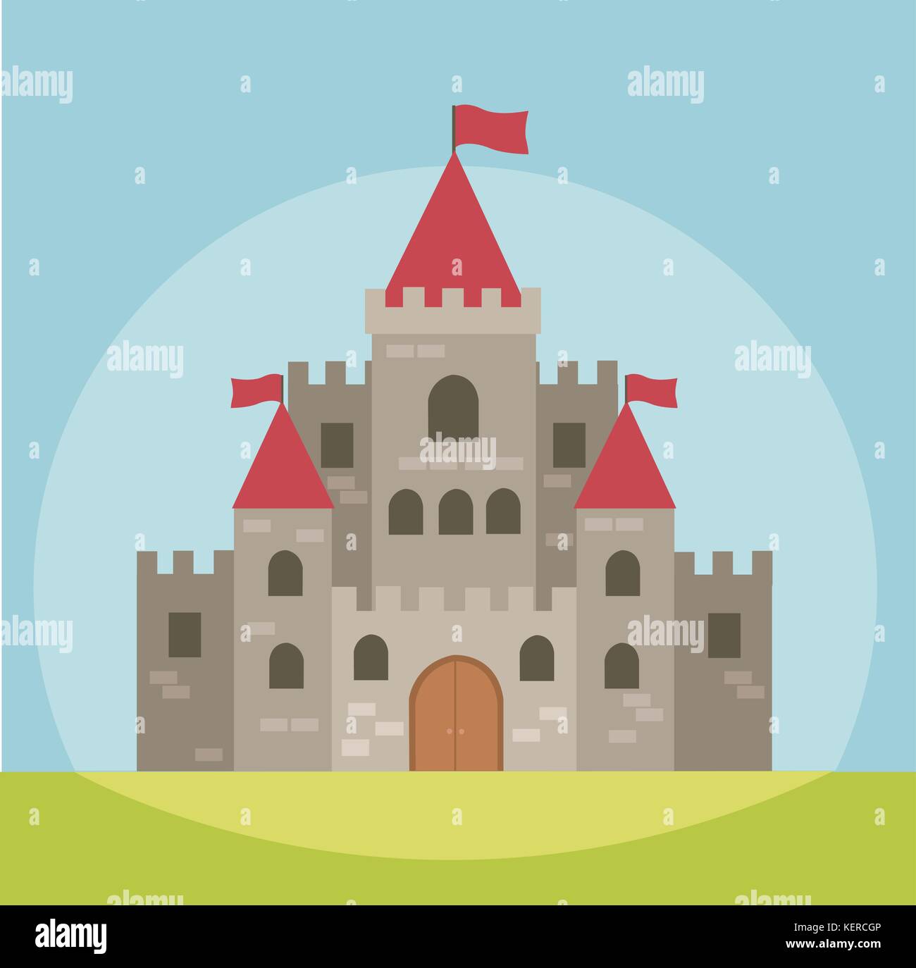 Castle vector illustration Stock Vector Image & Art - Alamy