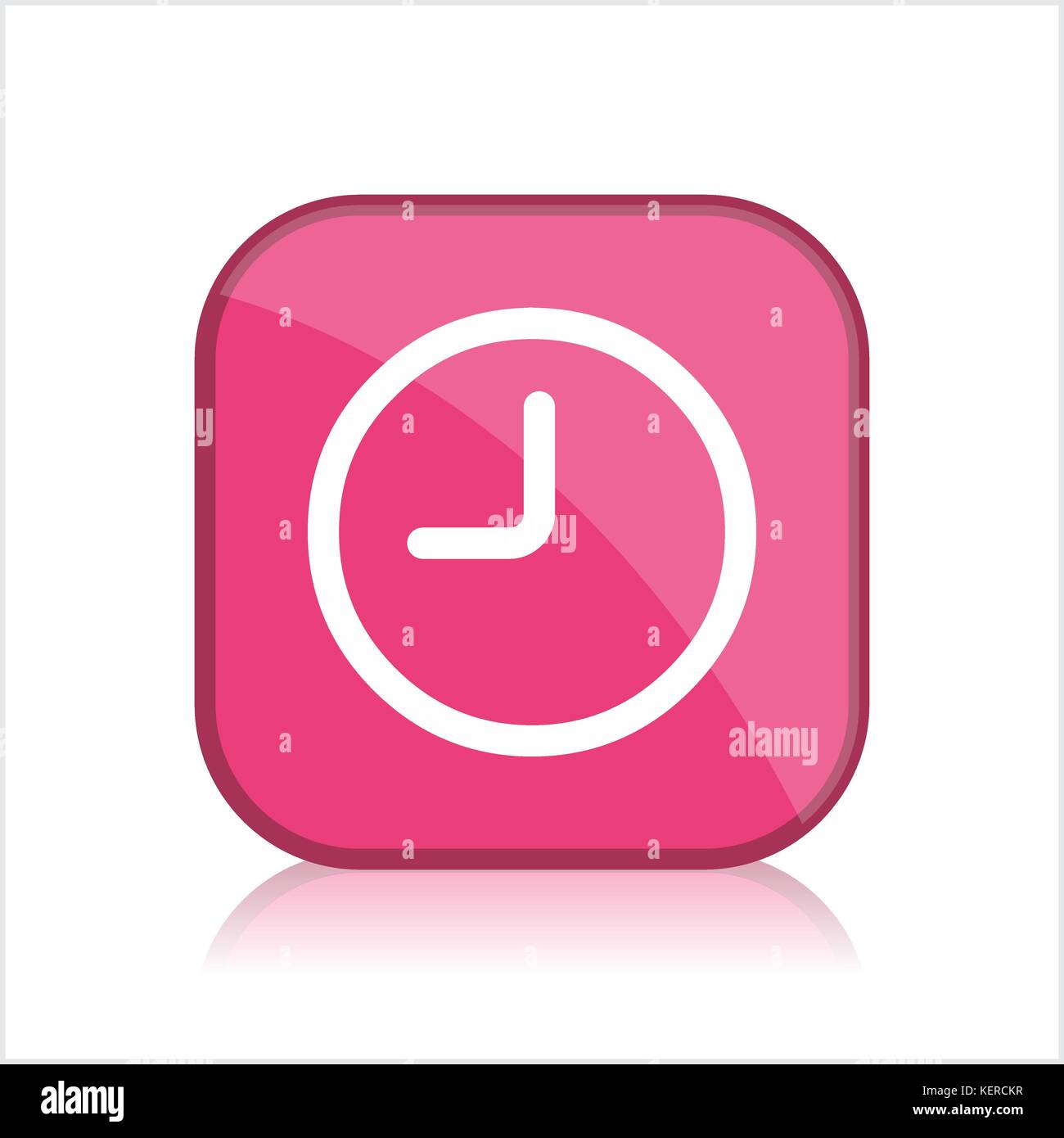 Web Button "Clock Stock Photo - Alamy
