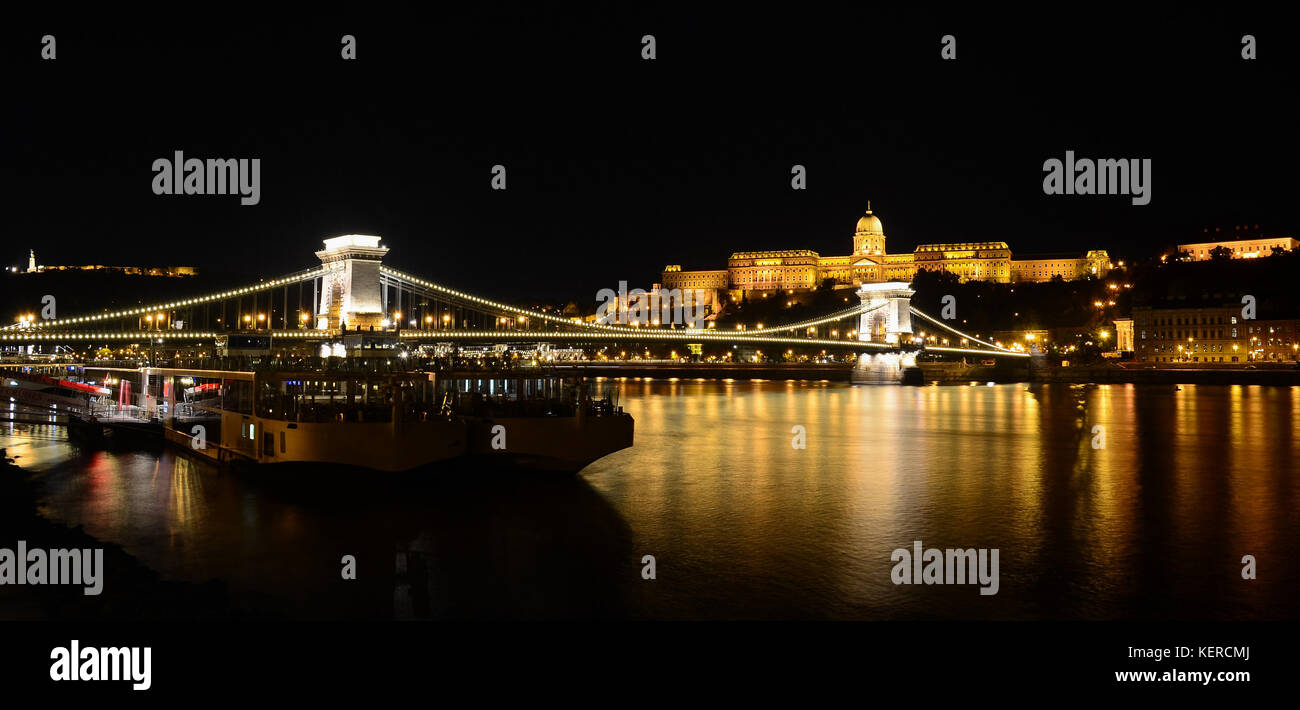 View of Budapest with the Chain Bridge, Hungary Stock Photo - Alamy