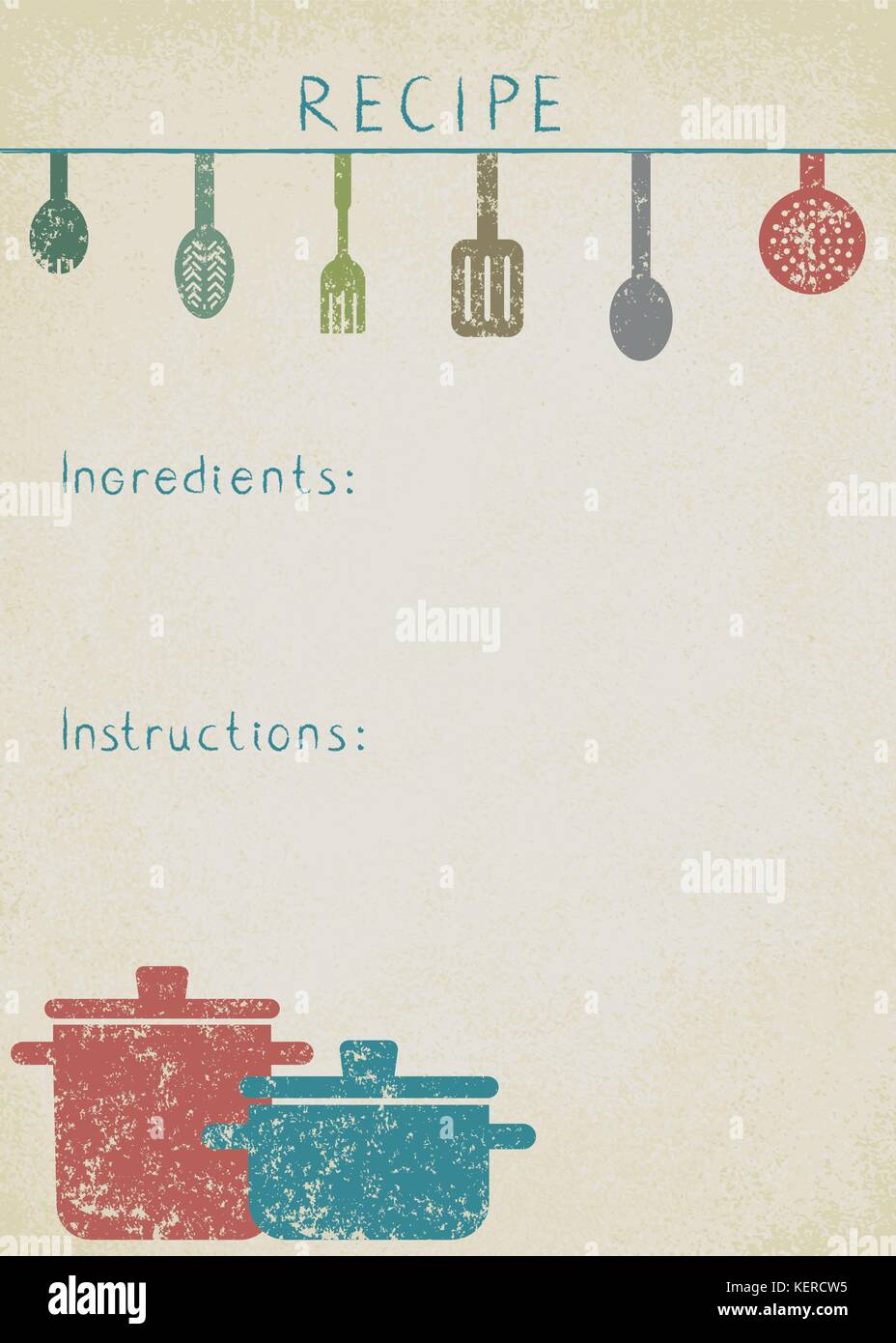 Old paper background for cooking recipes Stock Vector Image & Art - Alamy