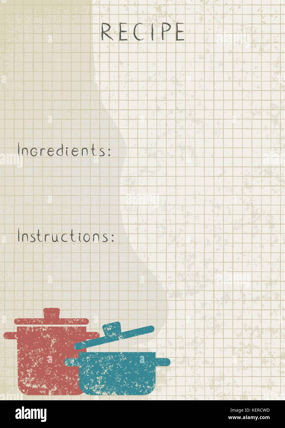 Old paper background for cooking recipes Stock Vector Image & Art - Alamy