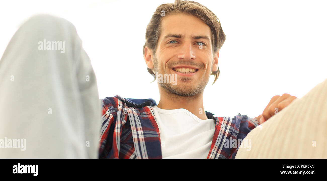 successful modern guy. photo in background Stock Photo - Alamy