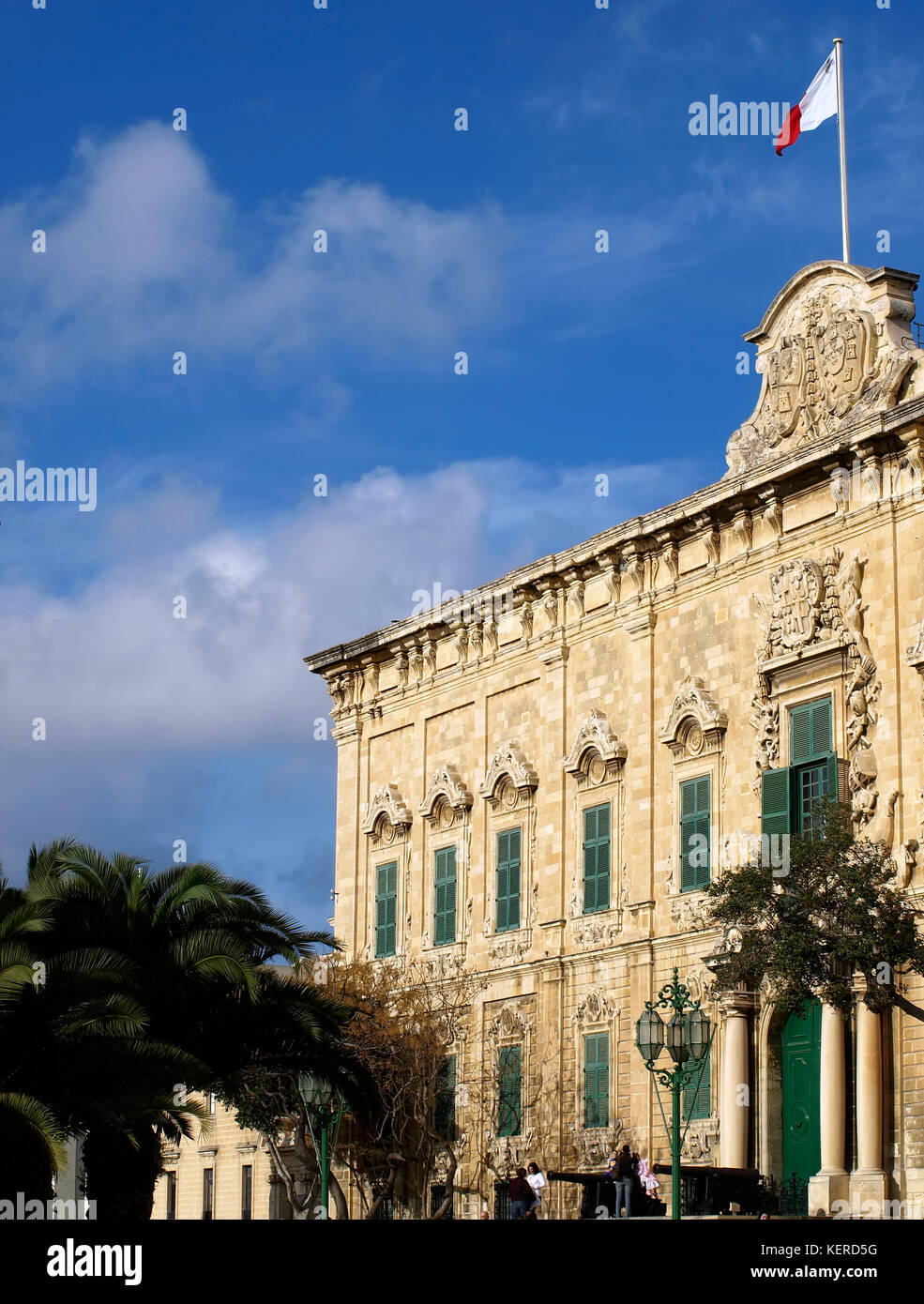 Details of the Palace of the Prime Minister of Malta Stock Photo - Alamy