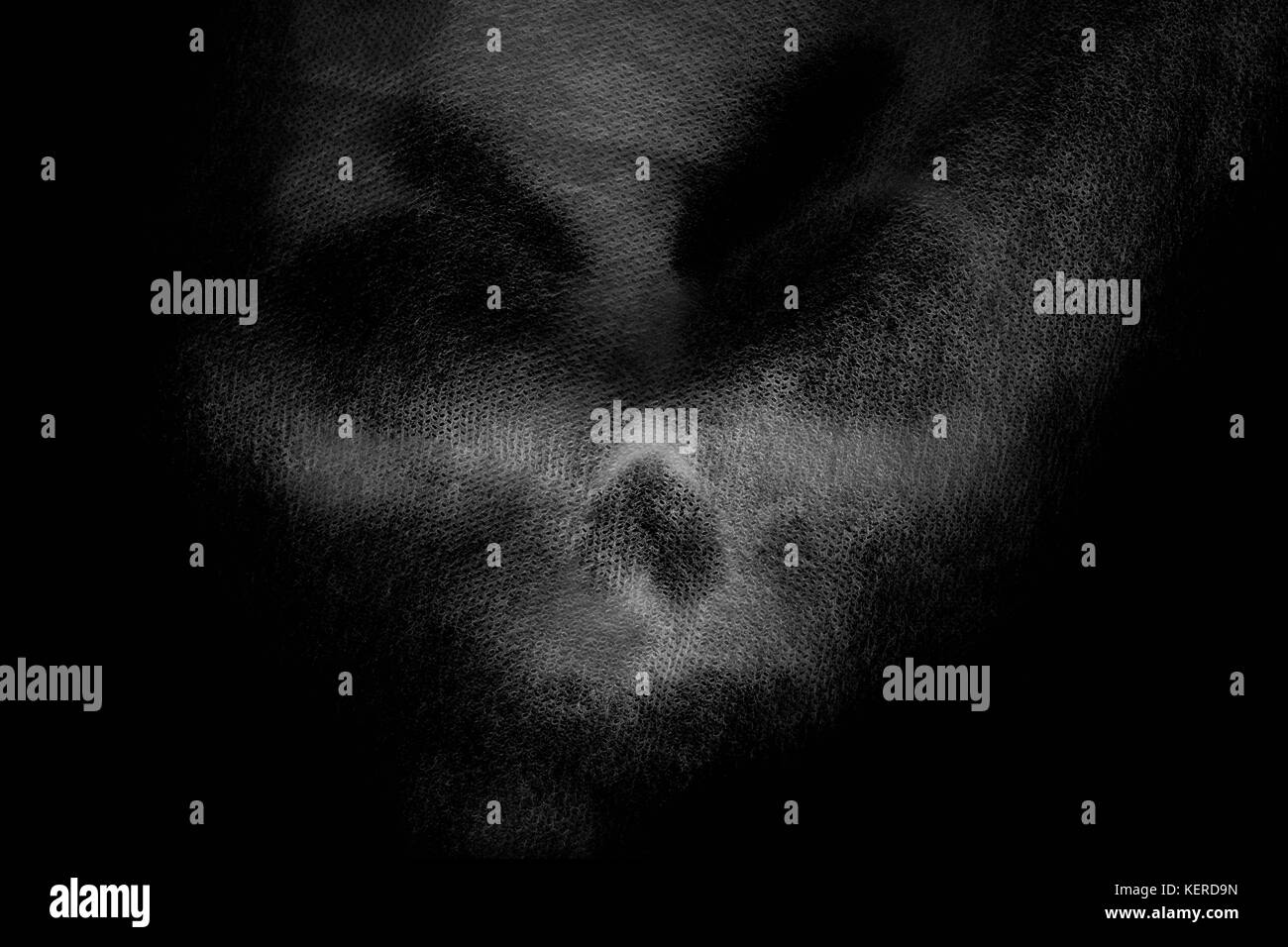 Ghost mask with background of horror in the dark Stock Photo - Alamy