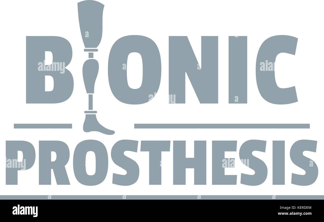 Bionic prosthesis logo, simple gray style Stock Vector Image & Art - Alamy
