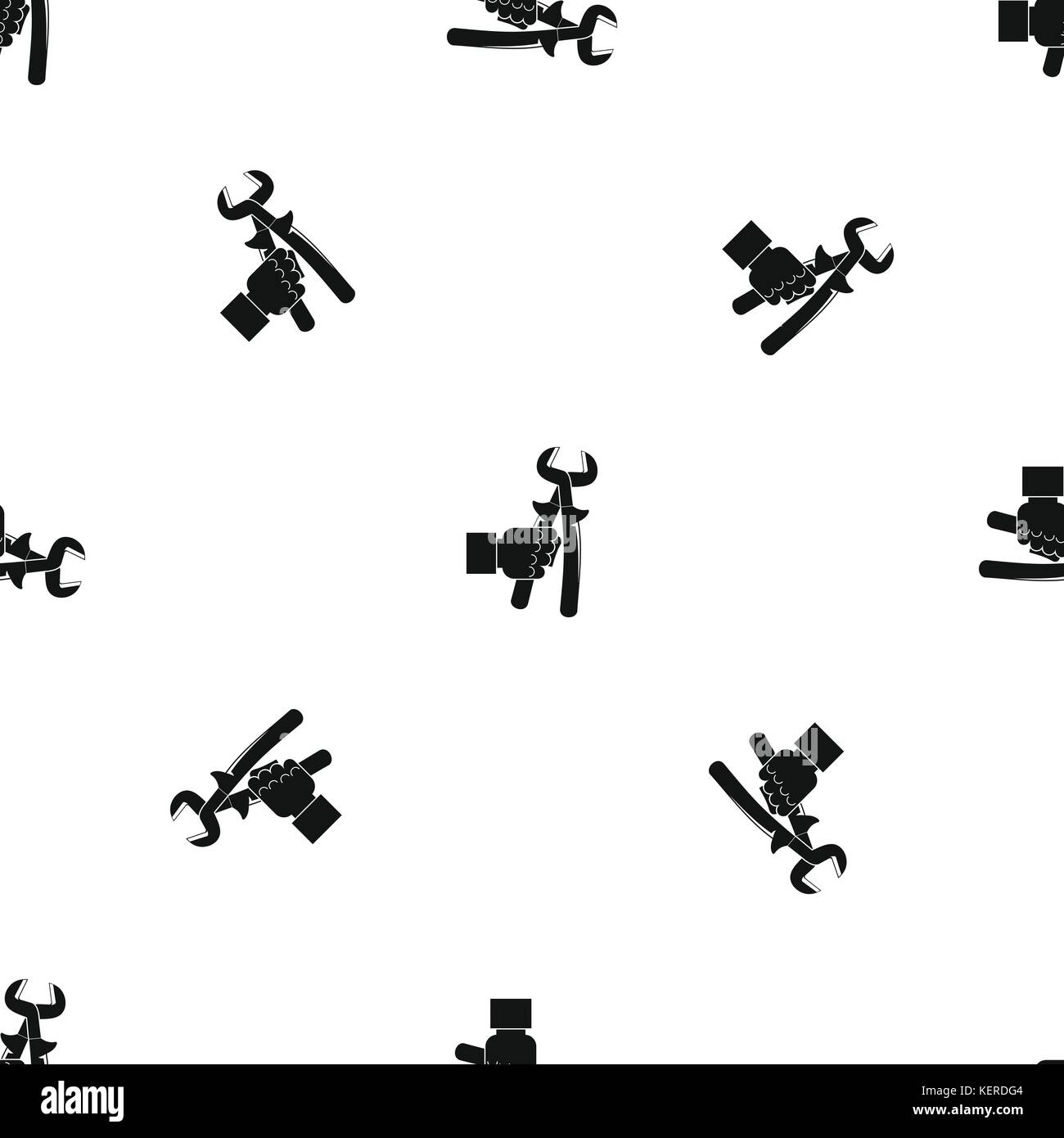 Hand holdimg calipers pattern seamless black Stock Vector Image & Art ...