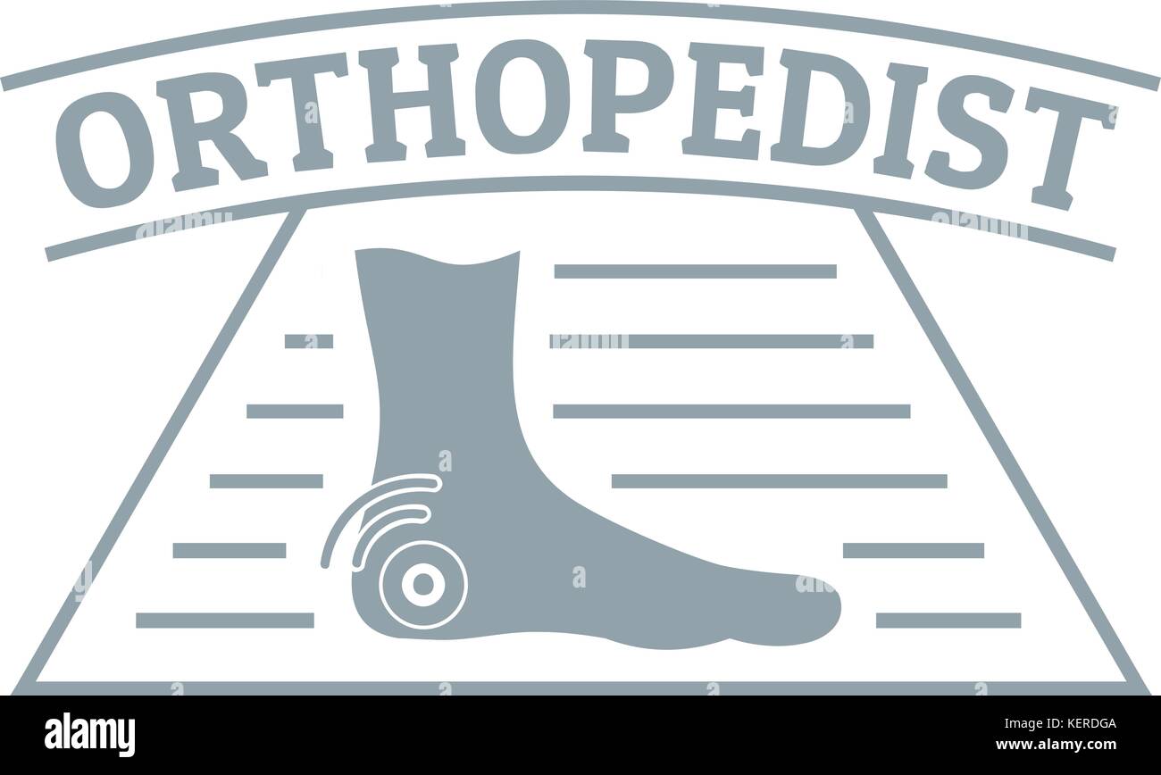 Leg orthopedic logo, simple gray style Stock Vector Image & Art - Alamy