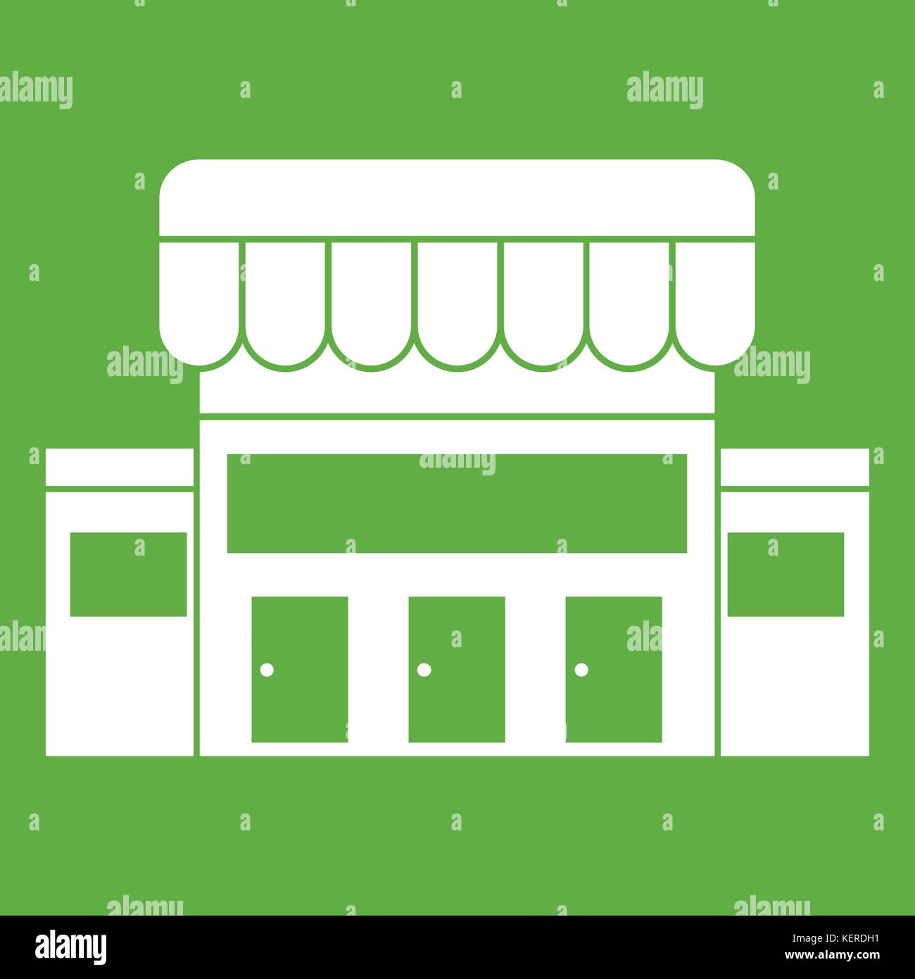 Supermarket building icon green Stock Vector Image & Art - Alamy