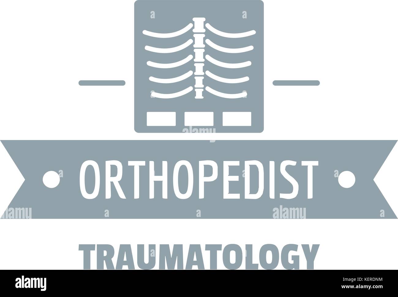 Orthopedic traumatology logo, simple gray style Stock Vector Image ...