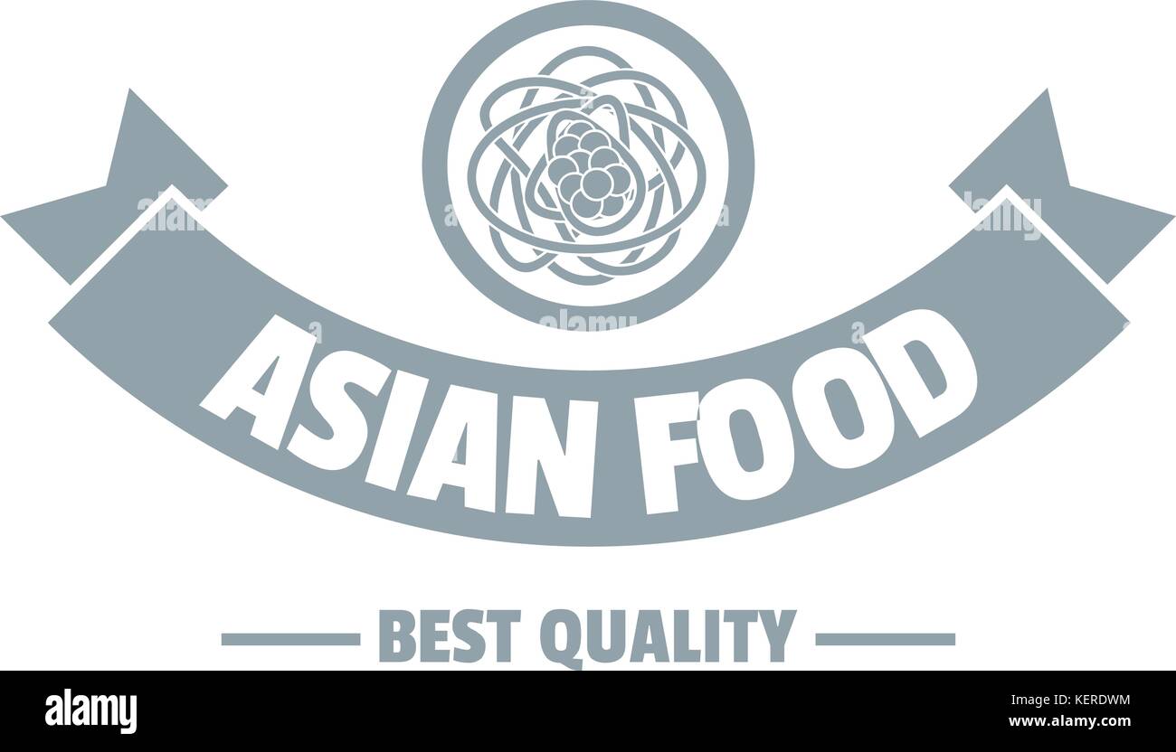 Hot asian food logo, simple gray style Stock Vector Image & Art - Alamy