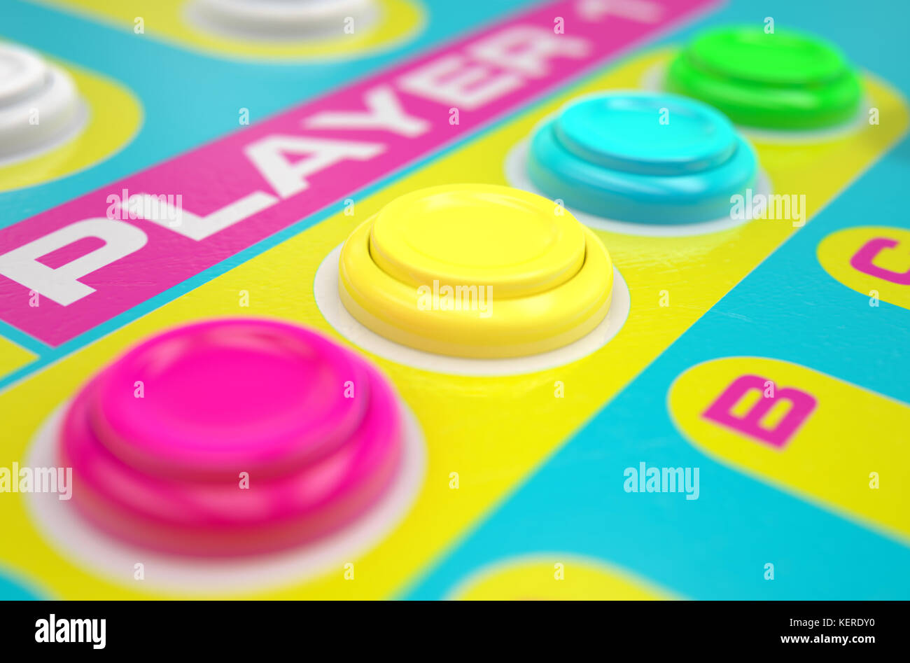 Neon joystick hi-res stock photography and images - Alamy
