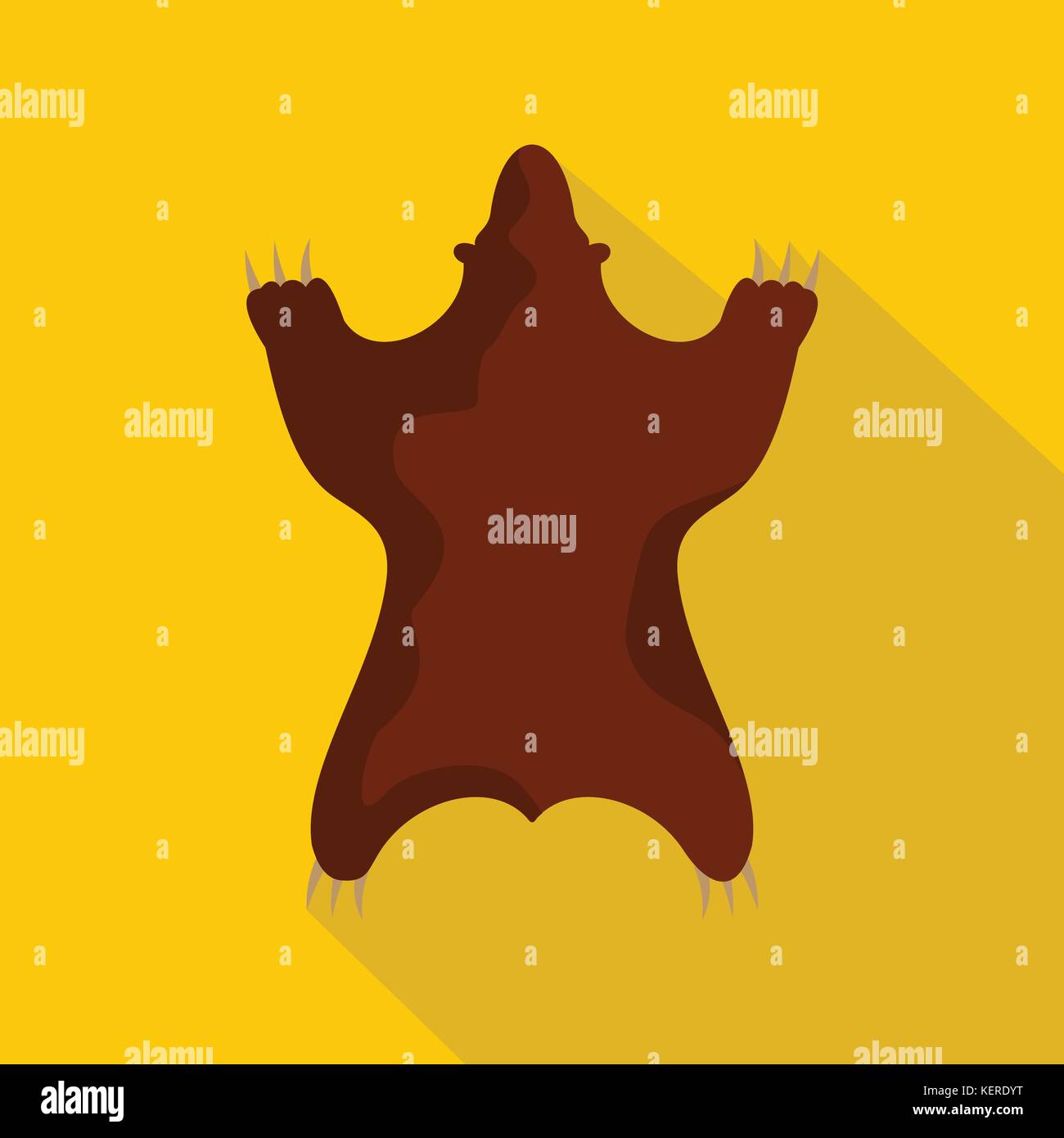 Brown bear skin Stock Vector Images - Alamy