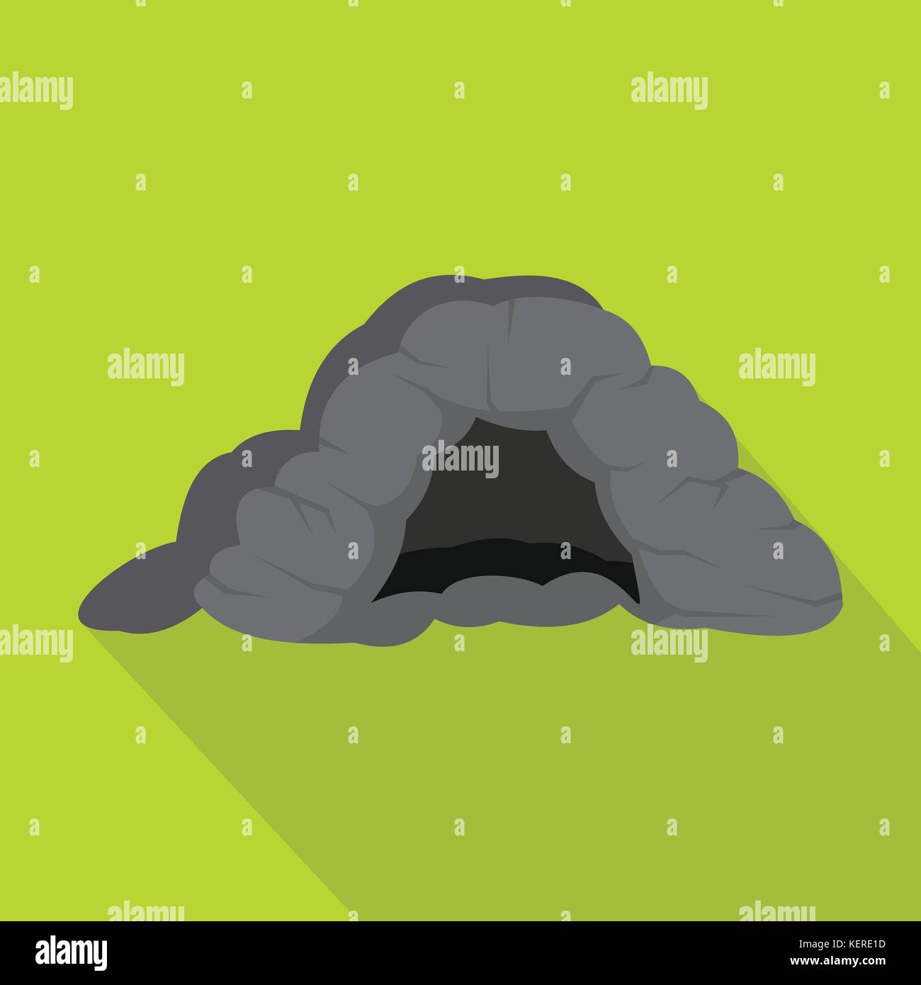 Stone age cave house Stock Vector Images - Alamy