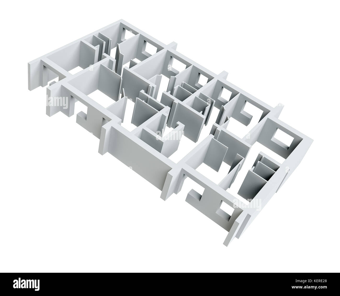 Floor plan view Cut Out Stock Images & Pictures - Alamy