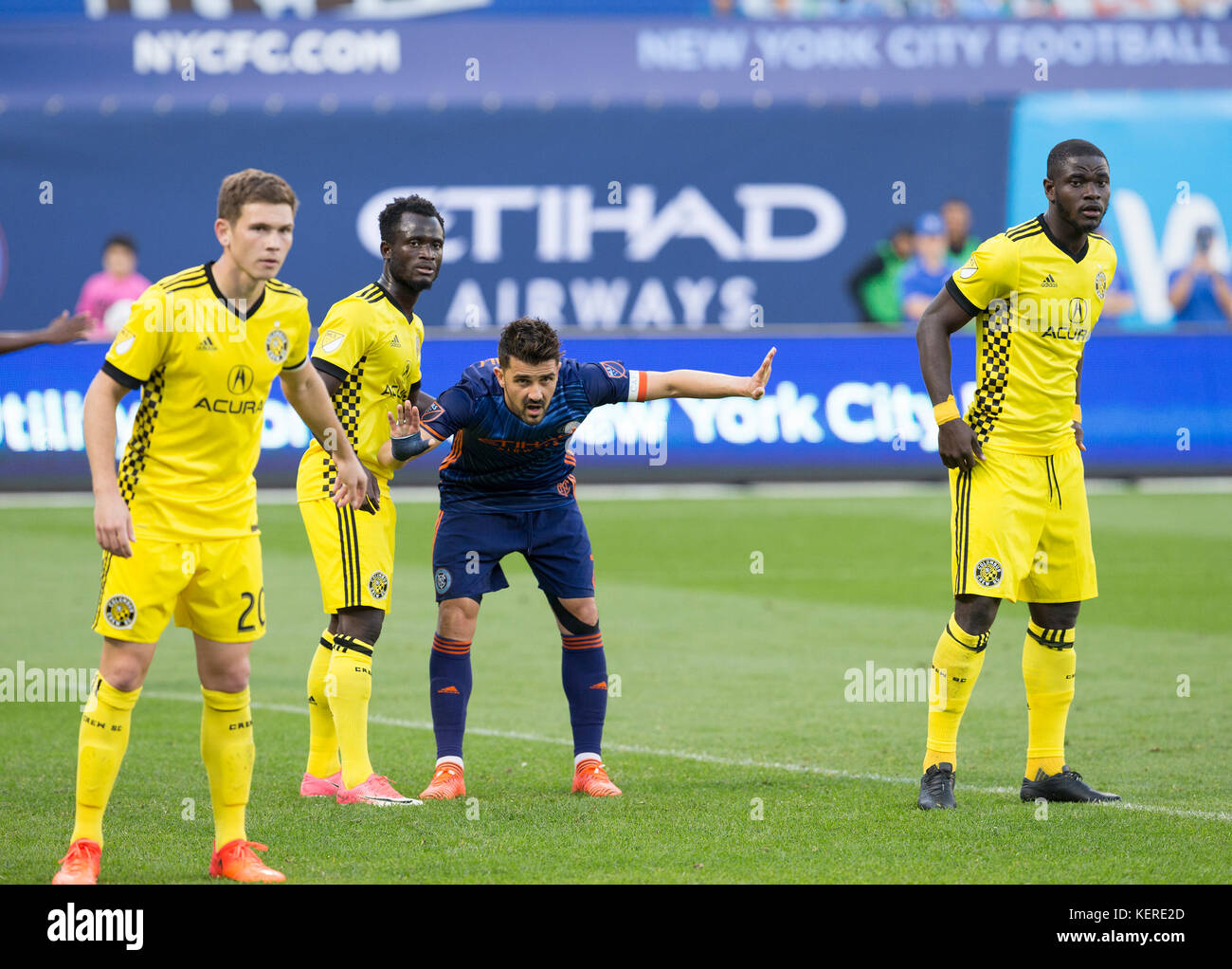New York, United States. 22nd Oct, 2017. David Villa (7) of NYC FC ...