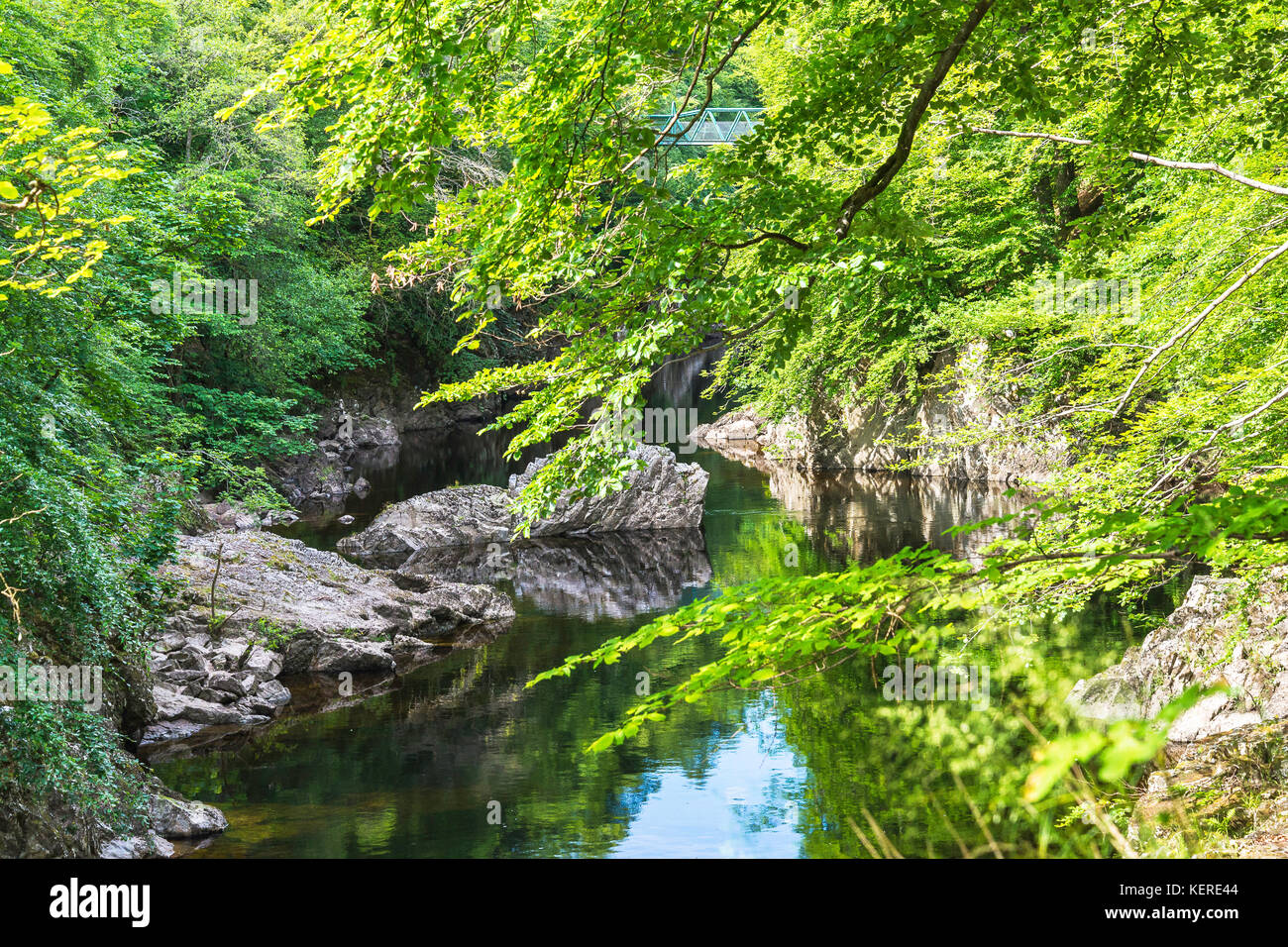 river tummel at linn of tummel in killiecrankie scotland Stock Photo ...
