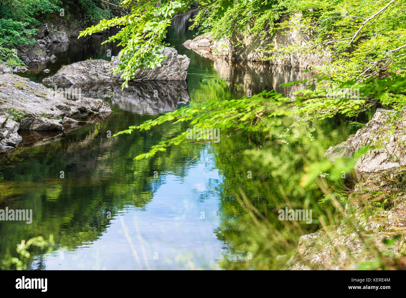 views of River Tummel Stock Photo - Alamy