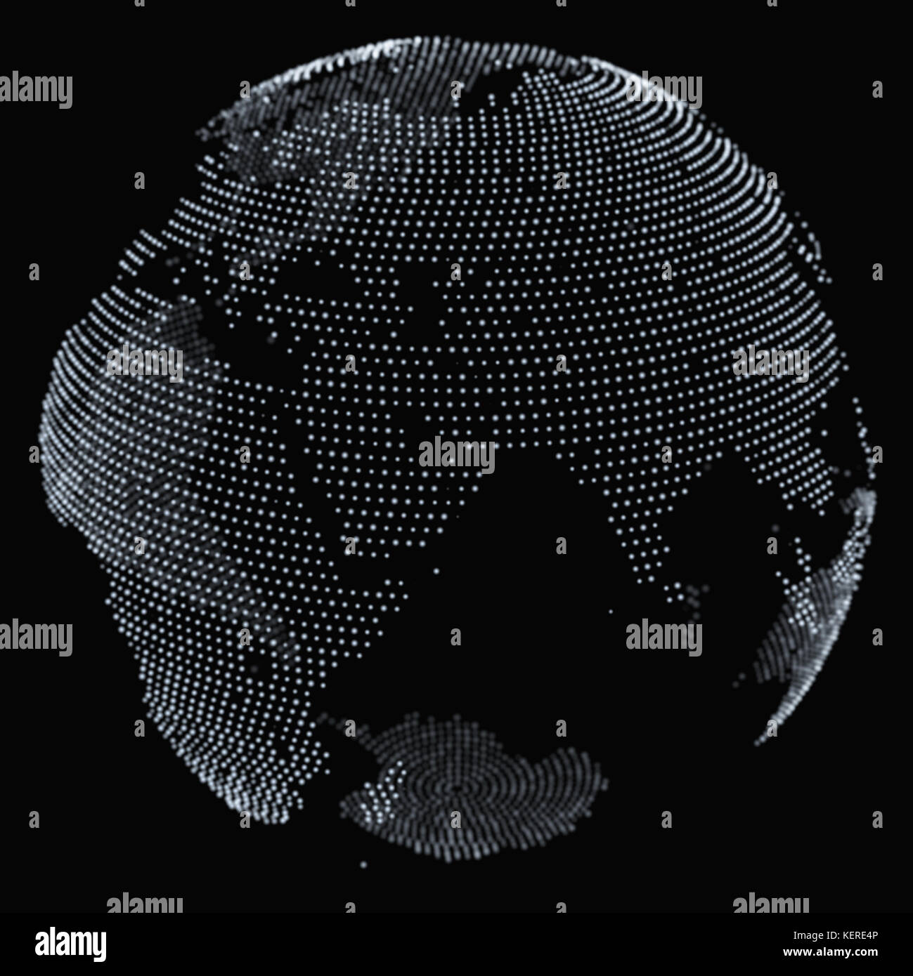 Dotted world globe. Template for your design Stock Photo - Alamy