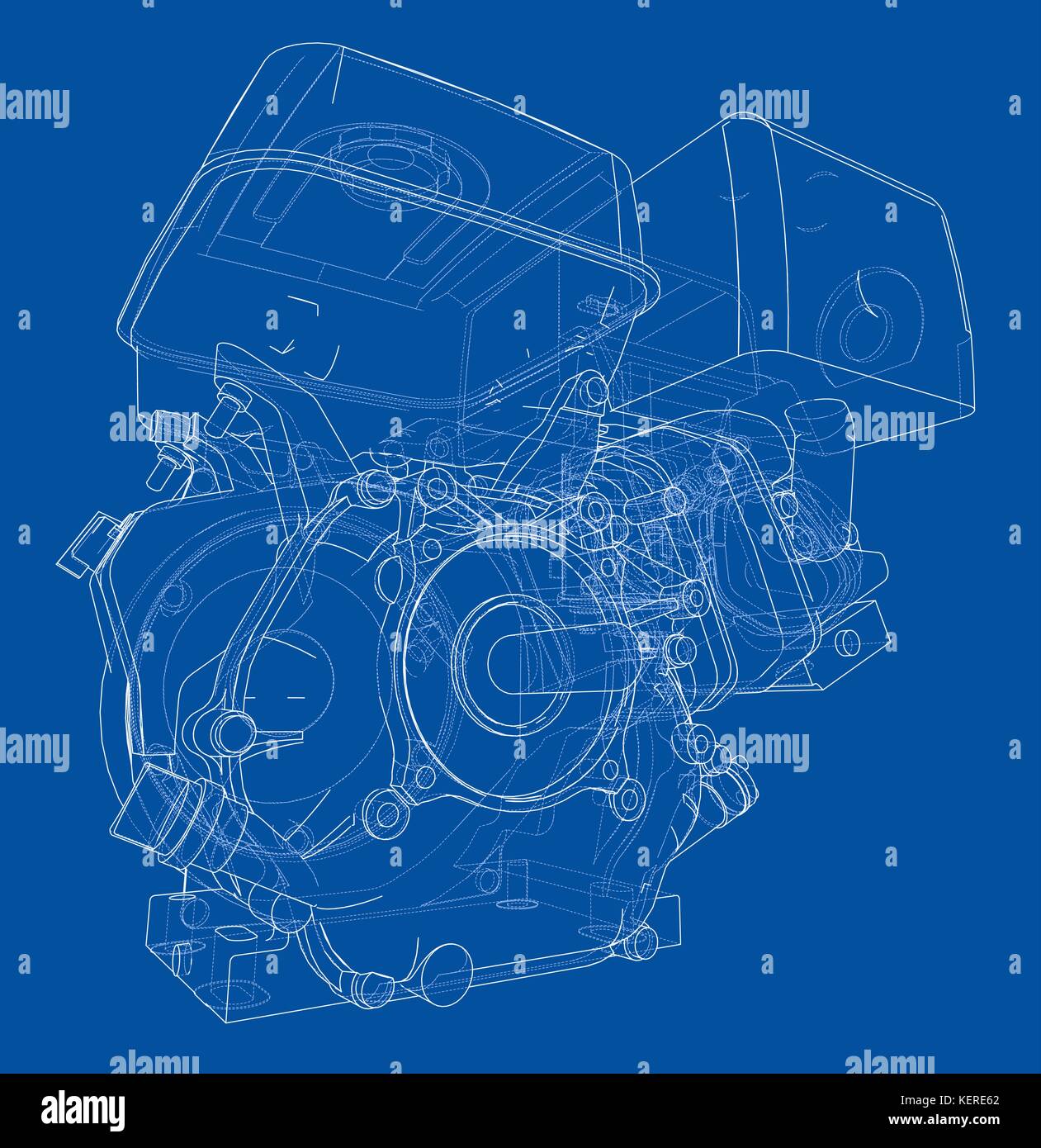 Engine sketch. Vector Stock Vector Image & Art - Alamy