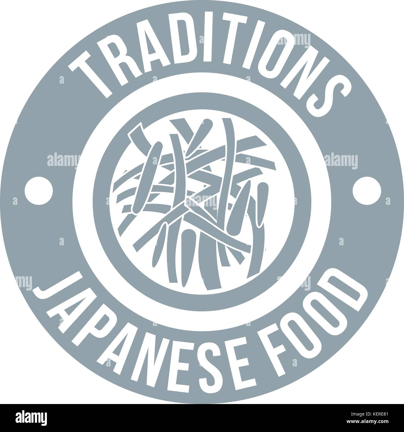Sushi japanese food logo, simple gray style Stock Vector Image & Art ...