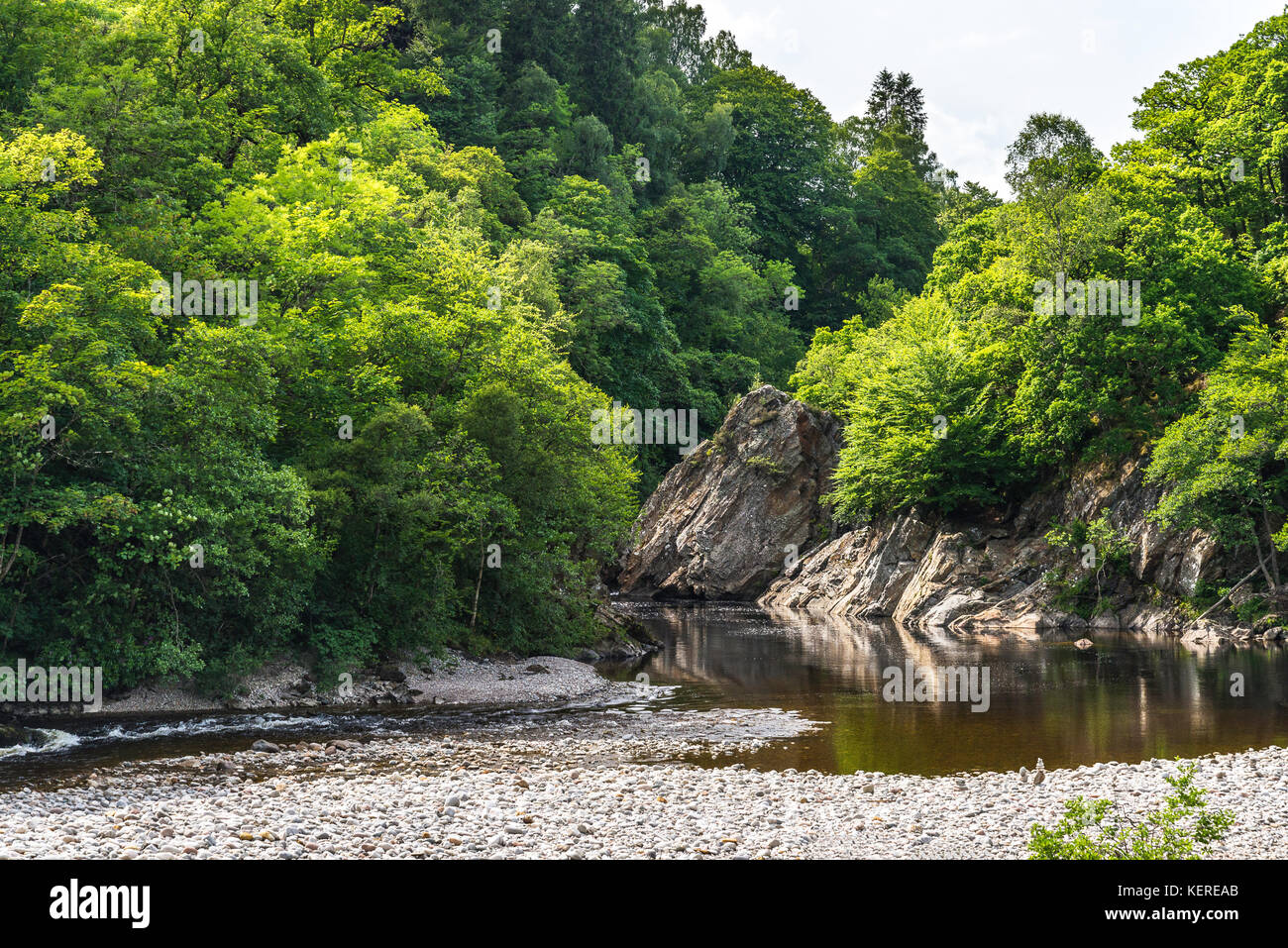 views of River Tummel Stock Photo - Alamy