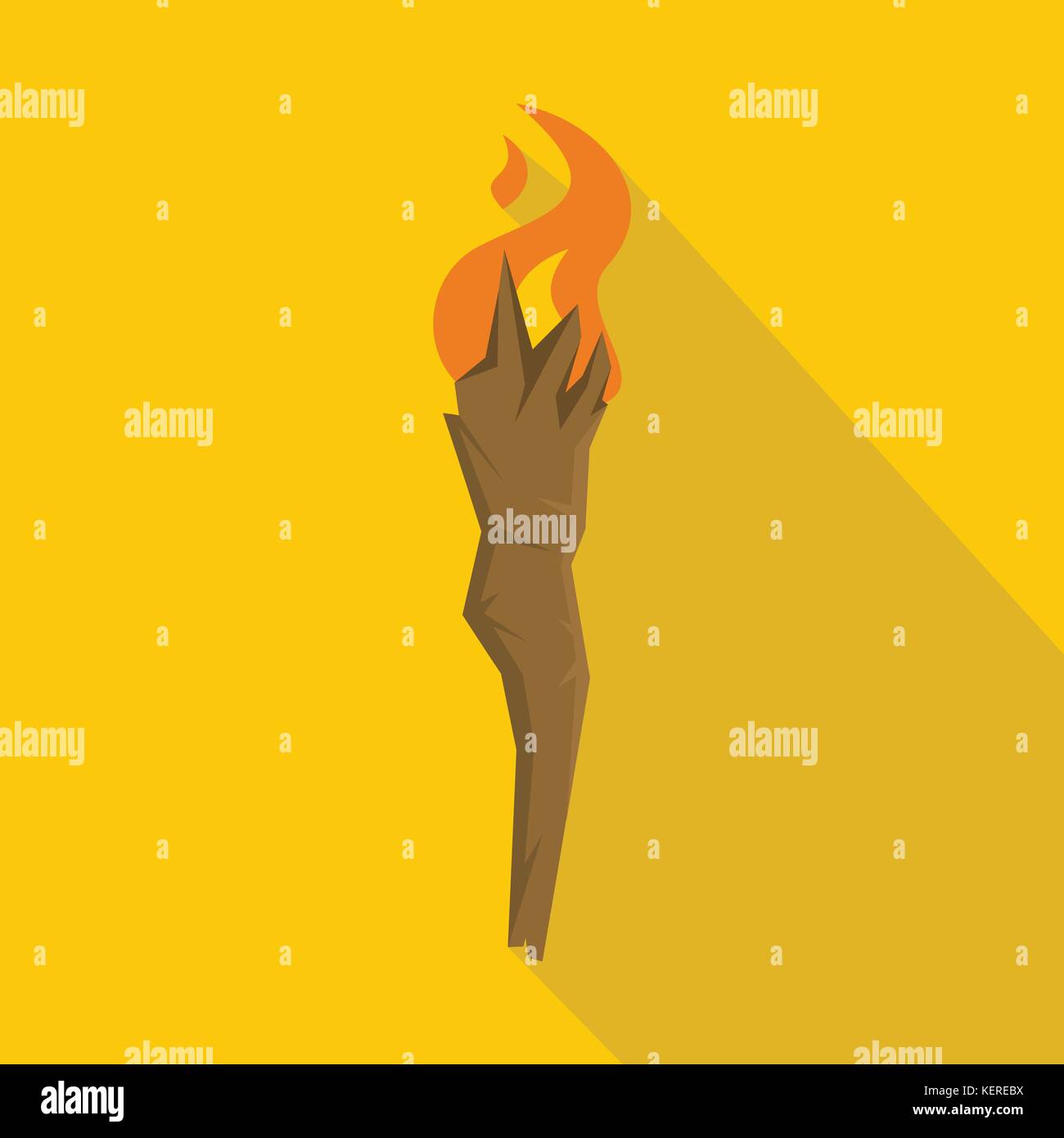Torch icon, flat style Stock Vector Image & Art - Alamy
