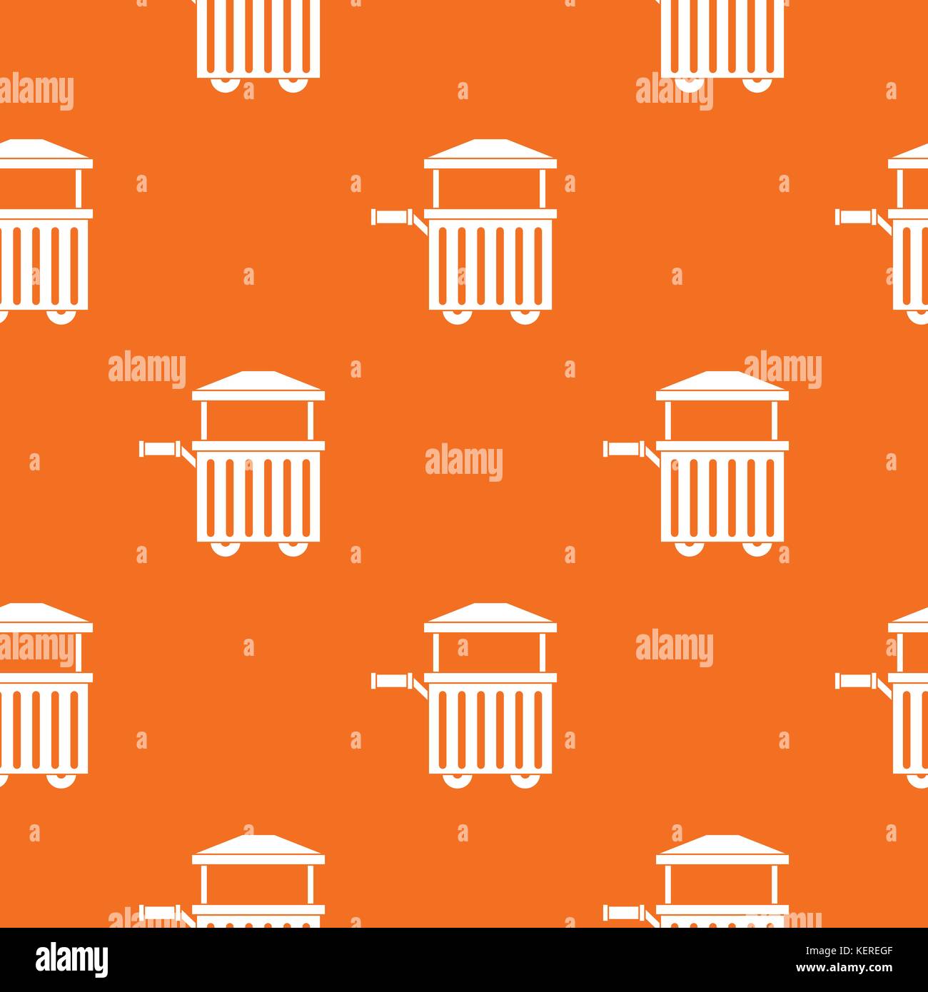 Street food cart pattern seamless Stock Vector Image & Art - Alamy