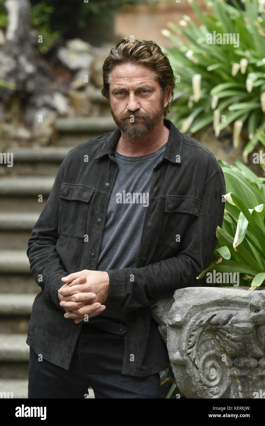 Italy, Rome, 22 October 2017 : British actor Gerad Butler attends the ...