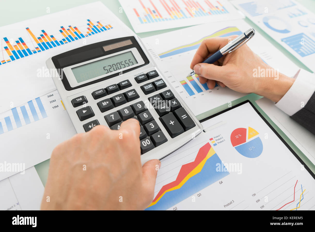 Calculator graph paper hi-res stock photography and images - Alamy