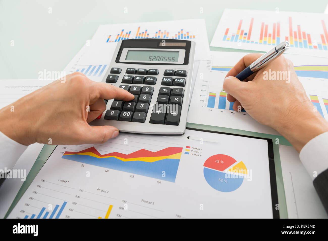 Calculator graph paper hi-res stock photography and images - Alamy