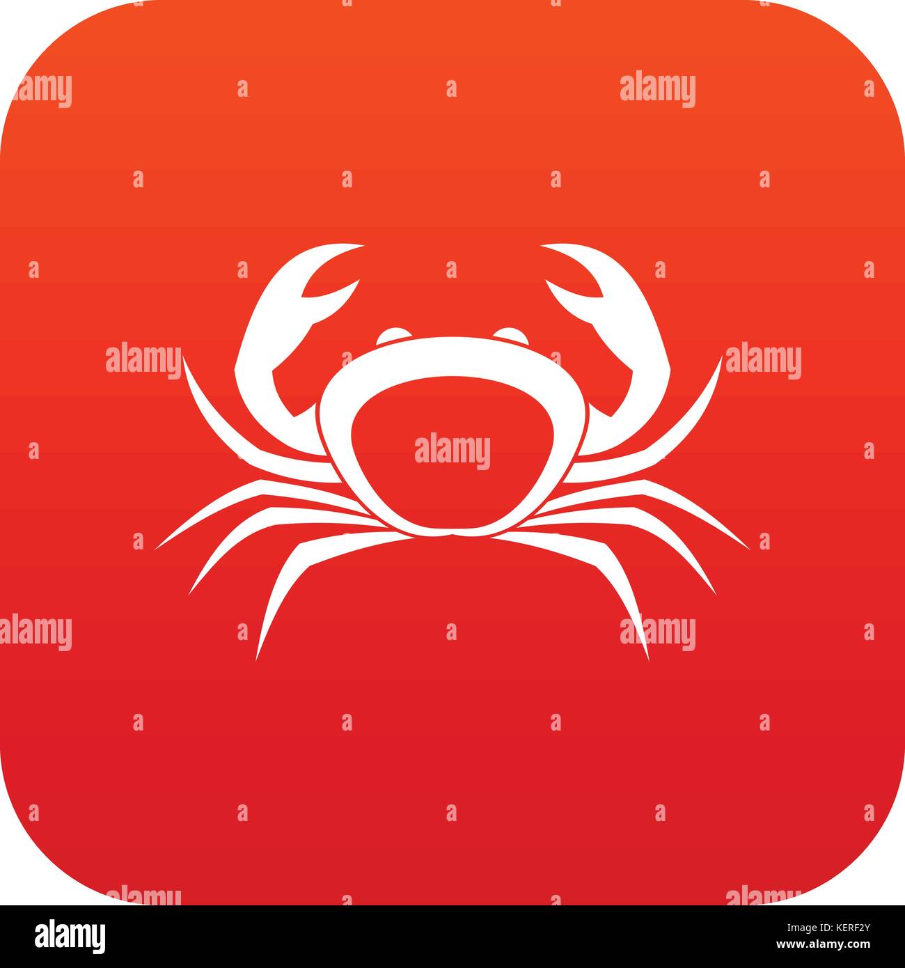 Crab icon digital red Stock Vector Image & Art - Alamy