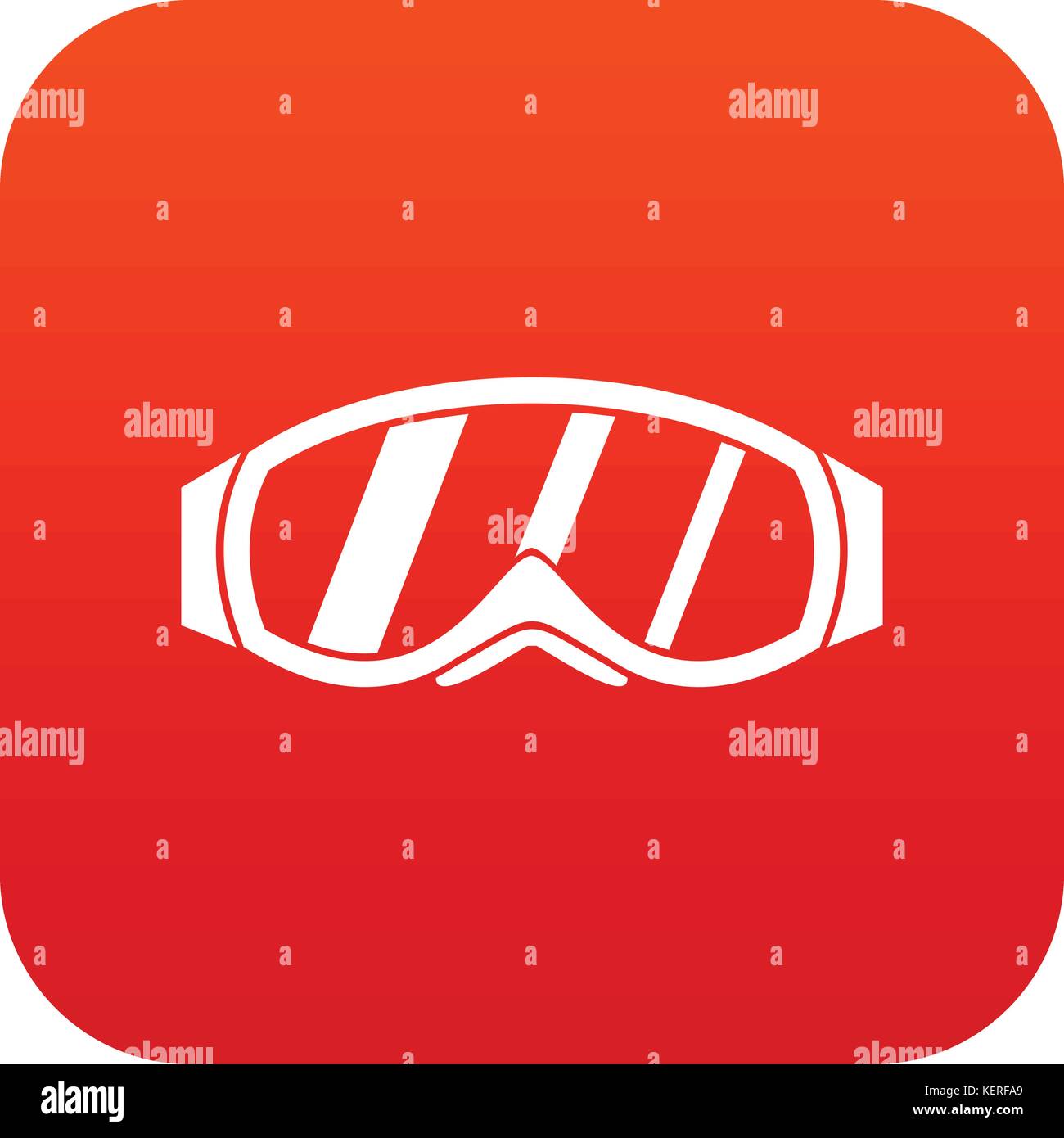 Glasses for snowboarding icon digital red Stock Vector Image & Art - Alamy