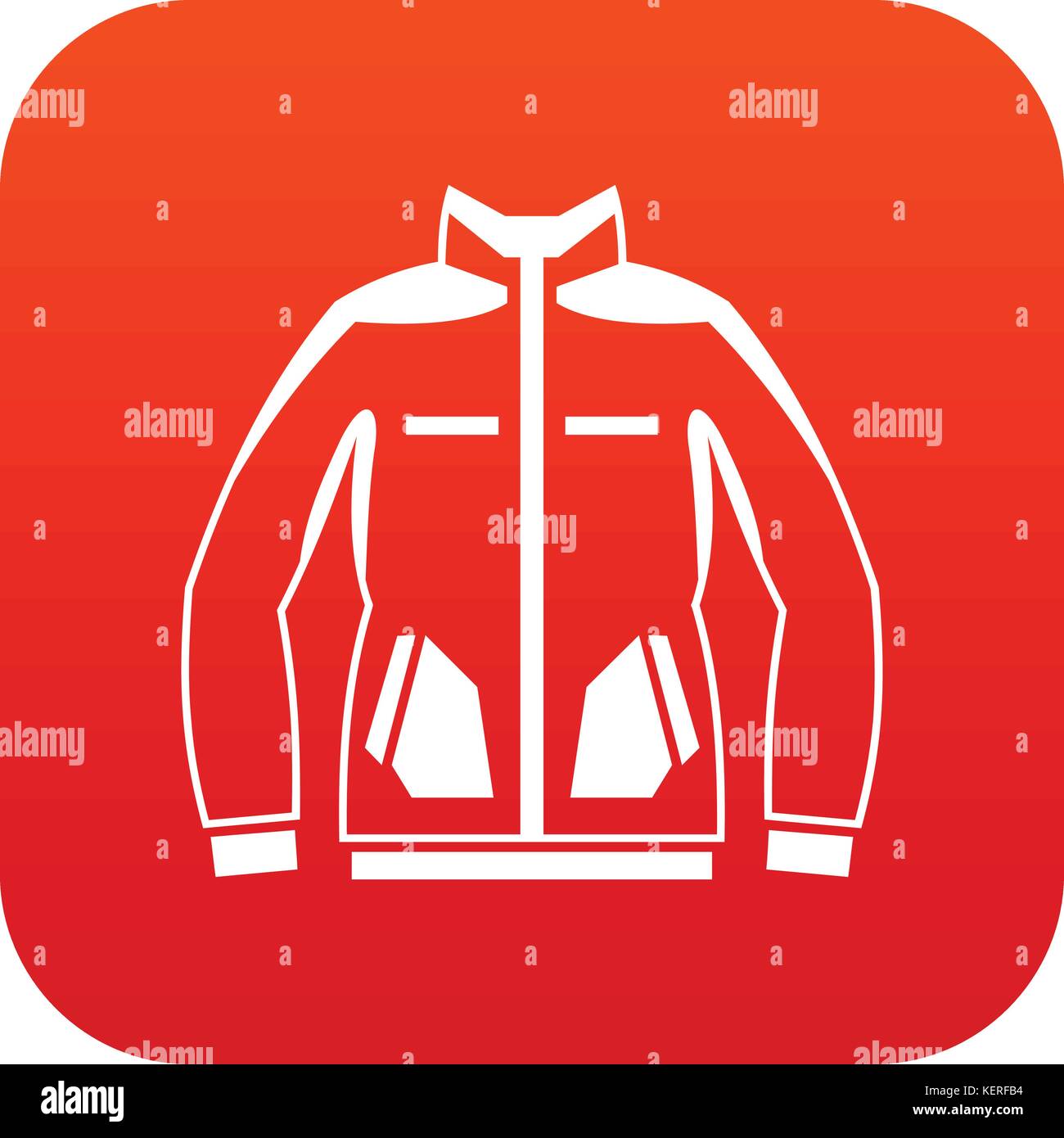 Men winter jacket icon digital red Stock Vector Image & Art - Alamy