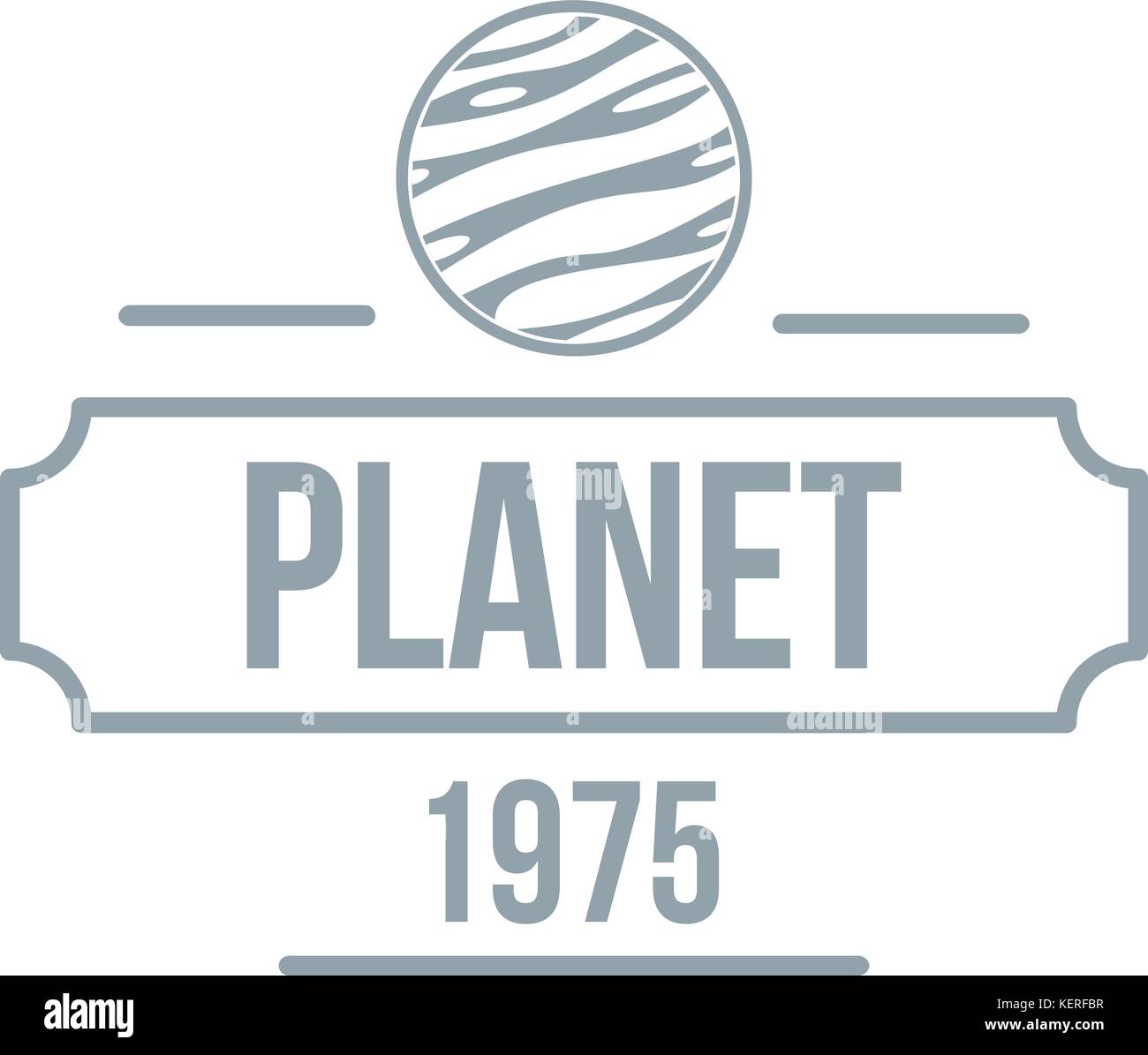 Planet cosmic logo, simple gray style Stock Vector Image & Art - Alamy