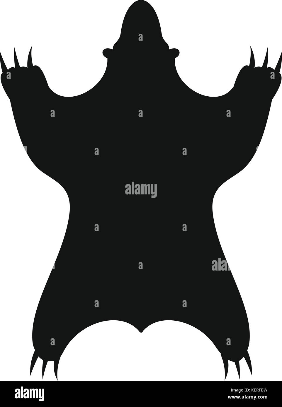 Bear skin icon, simple style Stock Vector Image & Art - Alamy