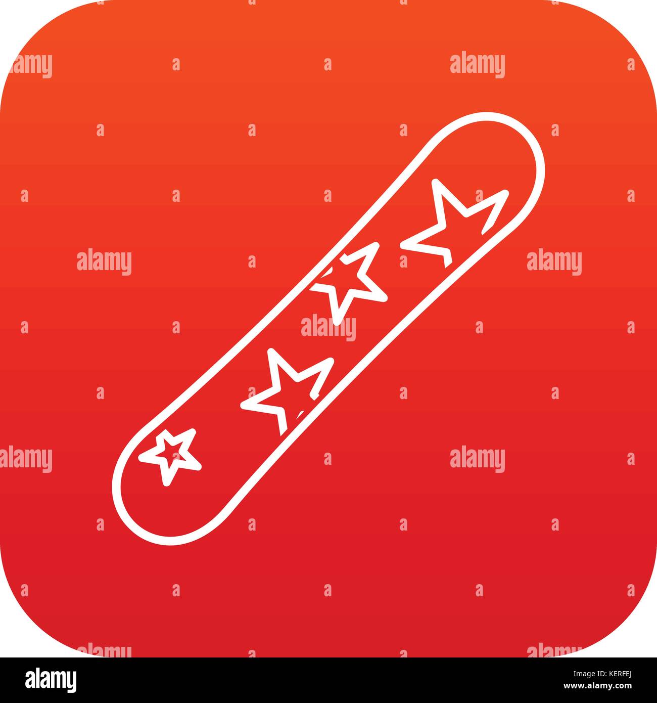 Snowboard icon digital red Stock Vector Image & Art - Alamy
