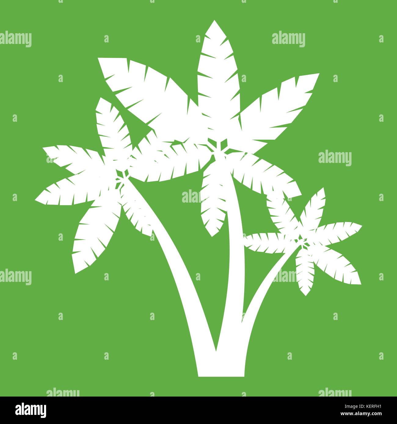 Three palm trees icon hi-res stock photography and images - Alamy
