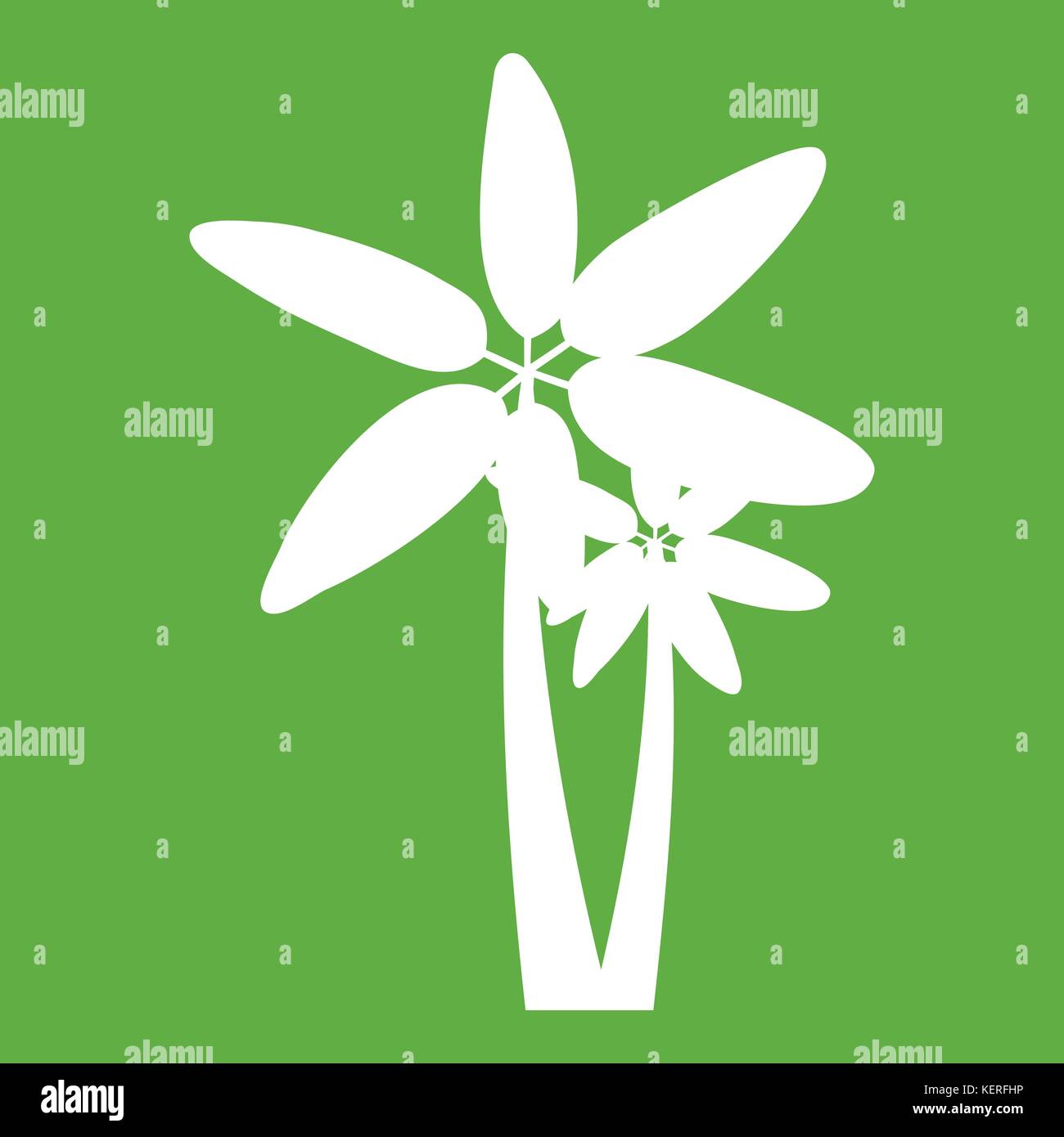 Two palm trees icon green Stock Vector Image & Art - Alamy