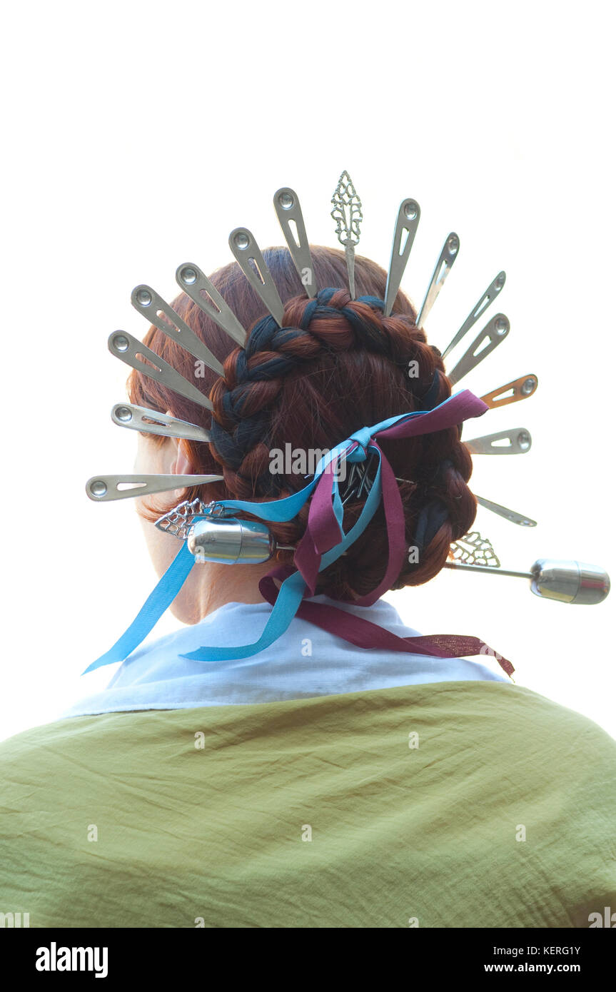 Italy, Lombardy, Guazze Popular Female Hairstyle in use Between the ...