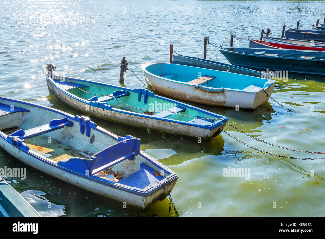 Colorful Small Row Boats High Resolution Stock Photography and Images ...