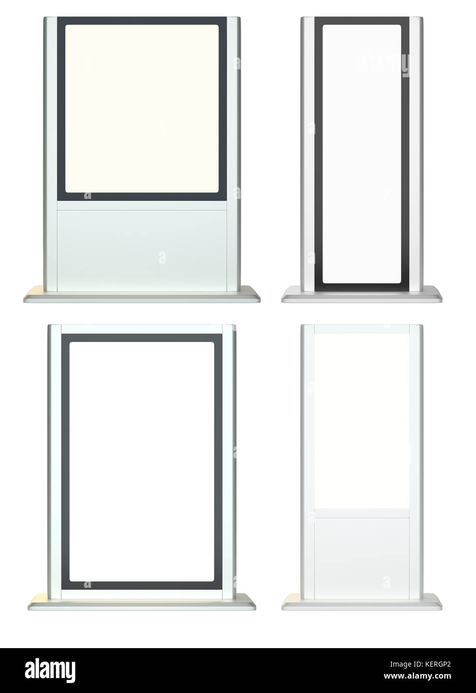 Set of outdoor lightbox advertising stand Stock Photo - Alamy